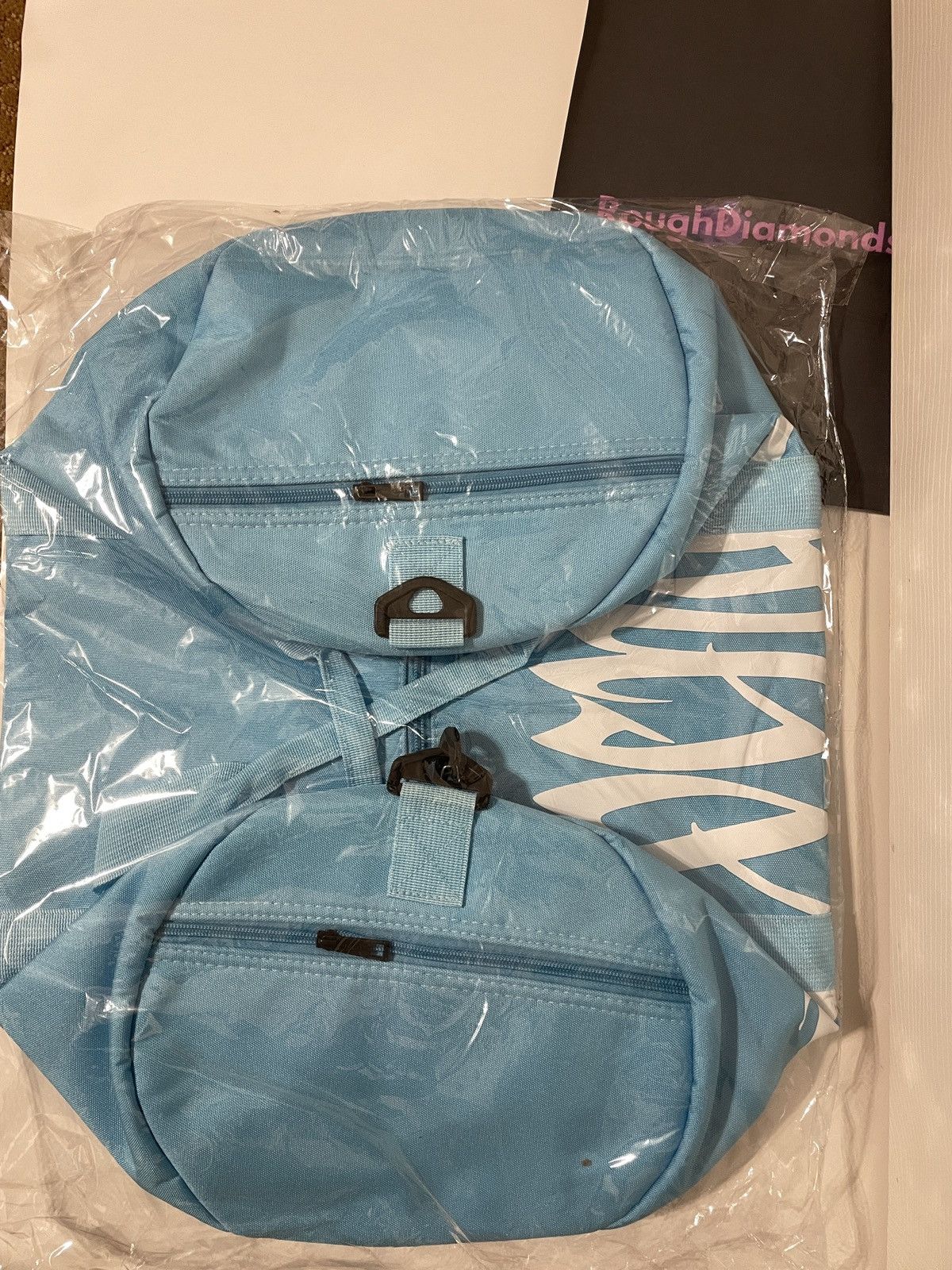 Revenge Revenge Logo Duffel Bag Blue ROUGHDIAMONDS | Grailed
