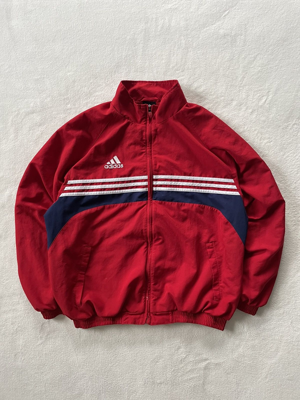 Adidas 🎈 ADIDAS RETRO 3 STRIPES TRACK JACKET Y2K 90’s | Grailed