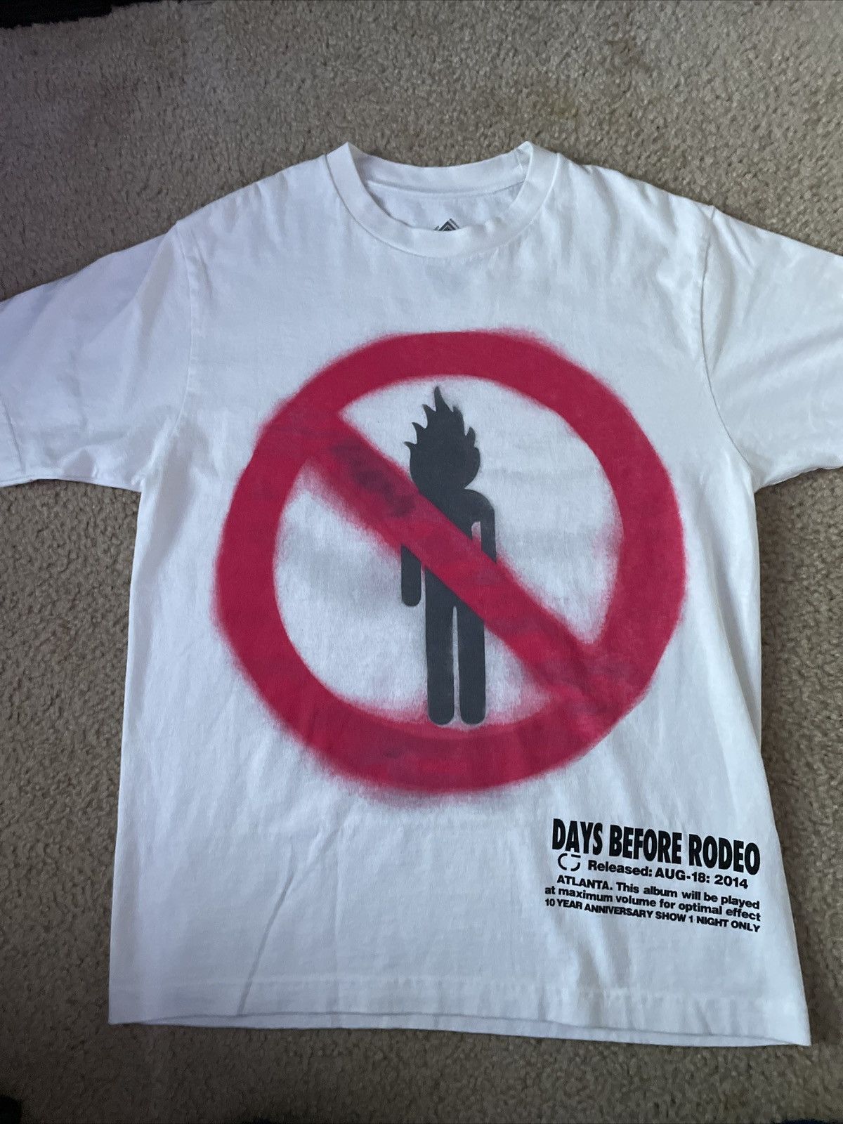 Travis Scott Travis Scott Days Before Rodeo 10 Year Anniversary Tee ...