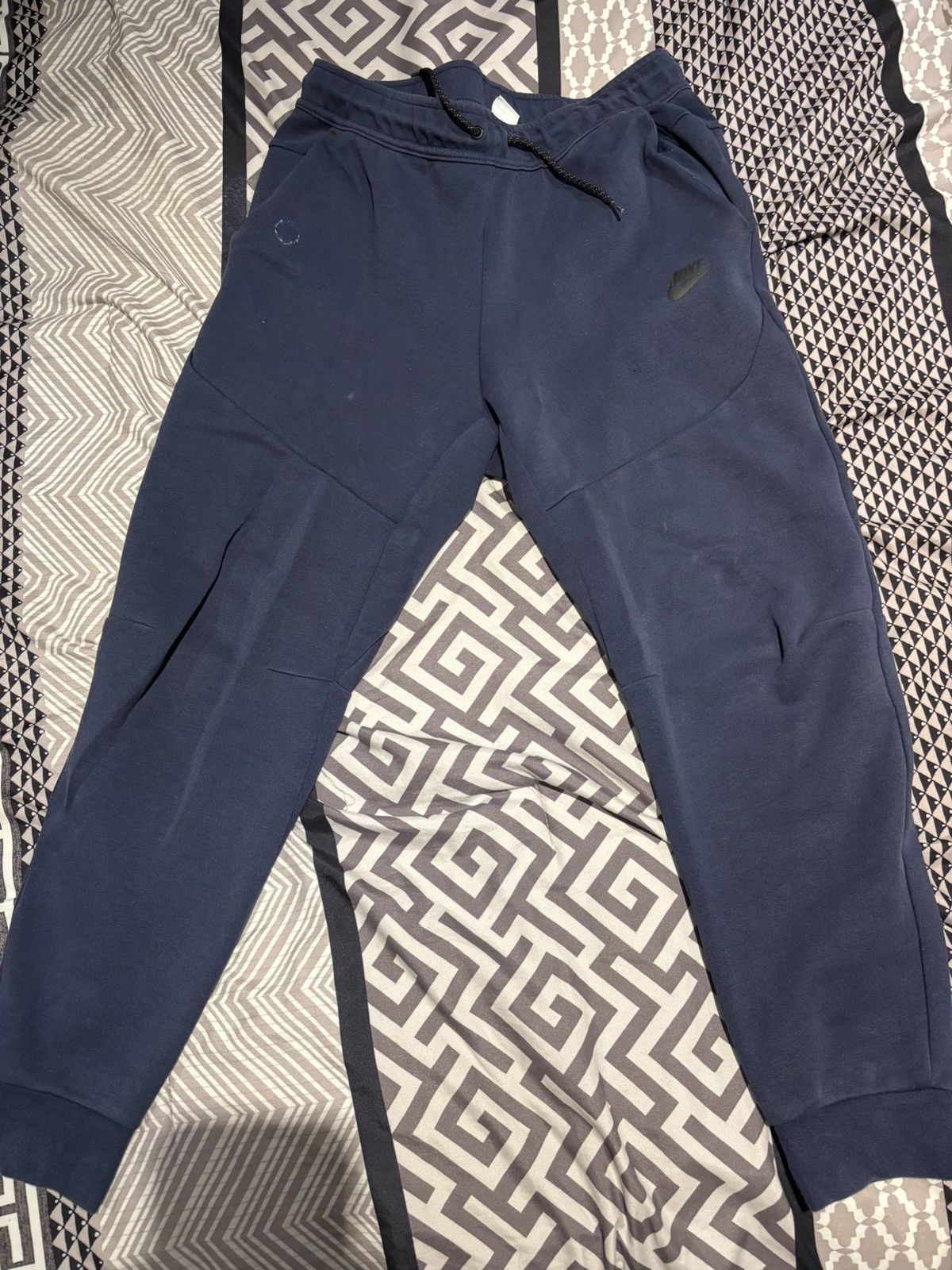 Nike Navy Blue Nike Tech Fleece pants 3rd Generation | Grailed