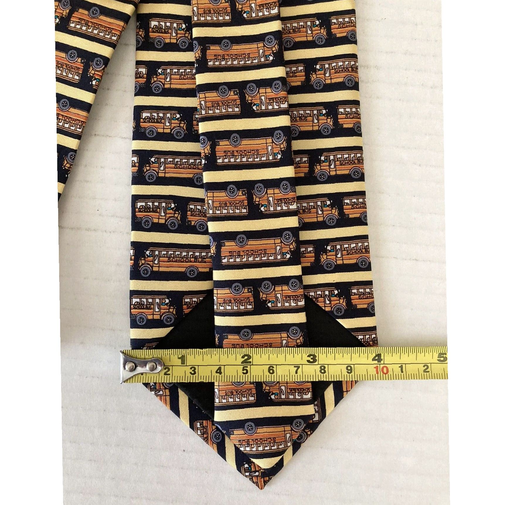 Vintage Silk Necktie Featuring Vintage School Bus Museum Artifacts ...