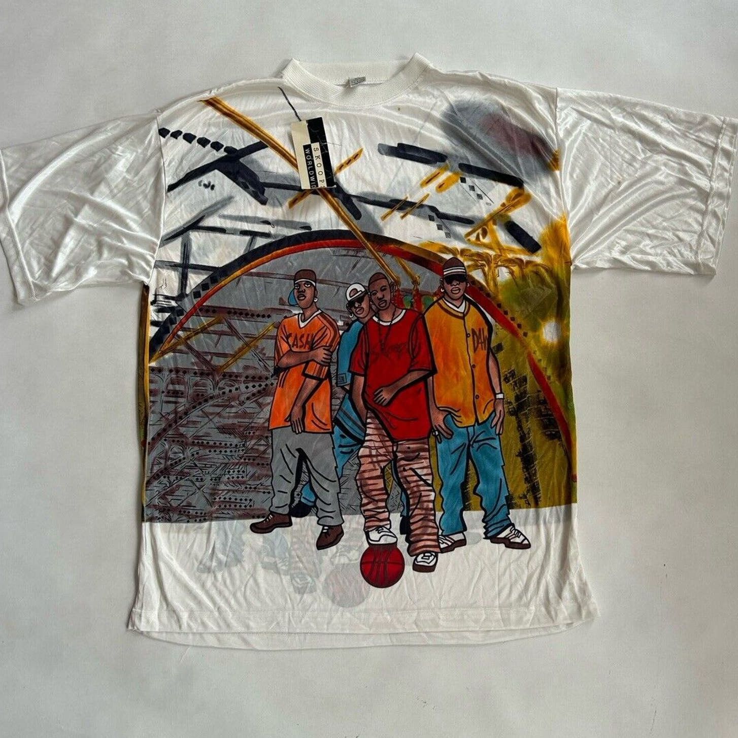 Other Vintage Skoops Hip Hop Aop Tshirt Y2K Graffiti Style XXL | Grailed