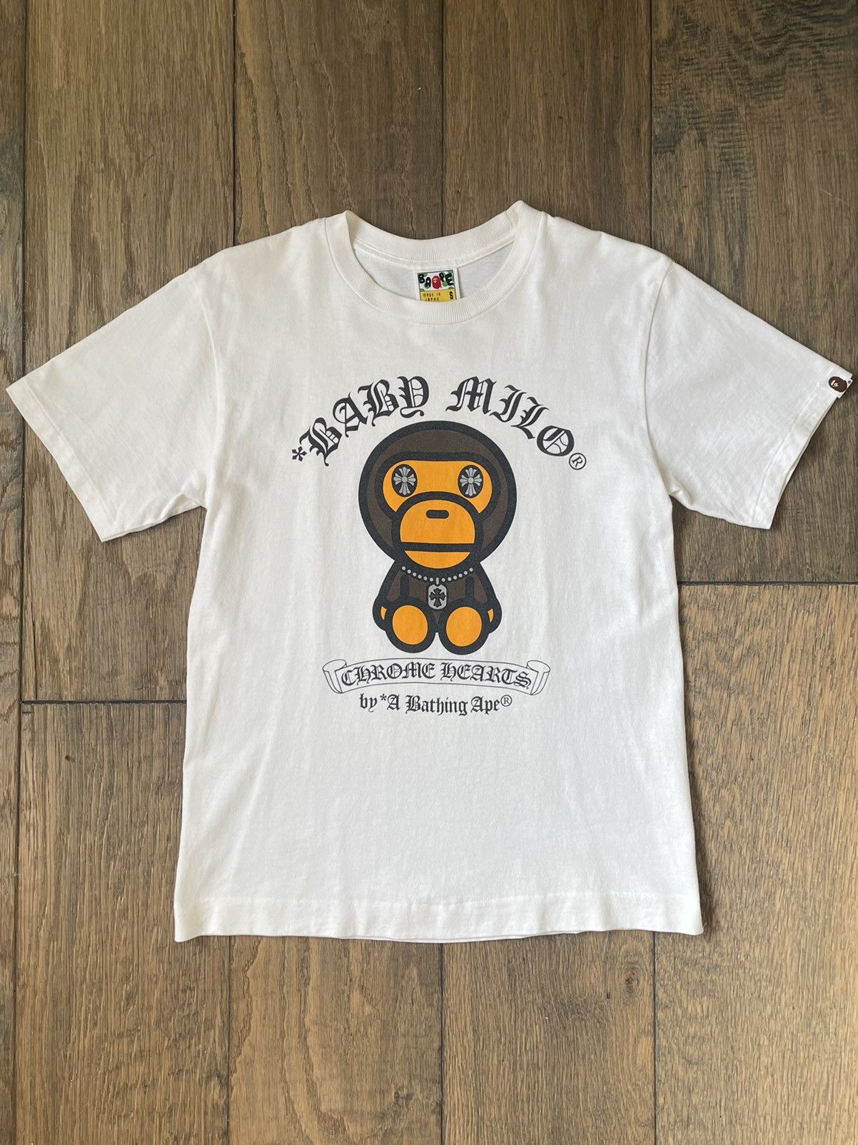 Bape × Chrome Hearts Bape x Chrome Hearts Baby Milo Tee | Grailed