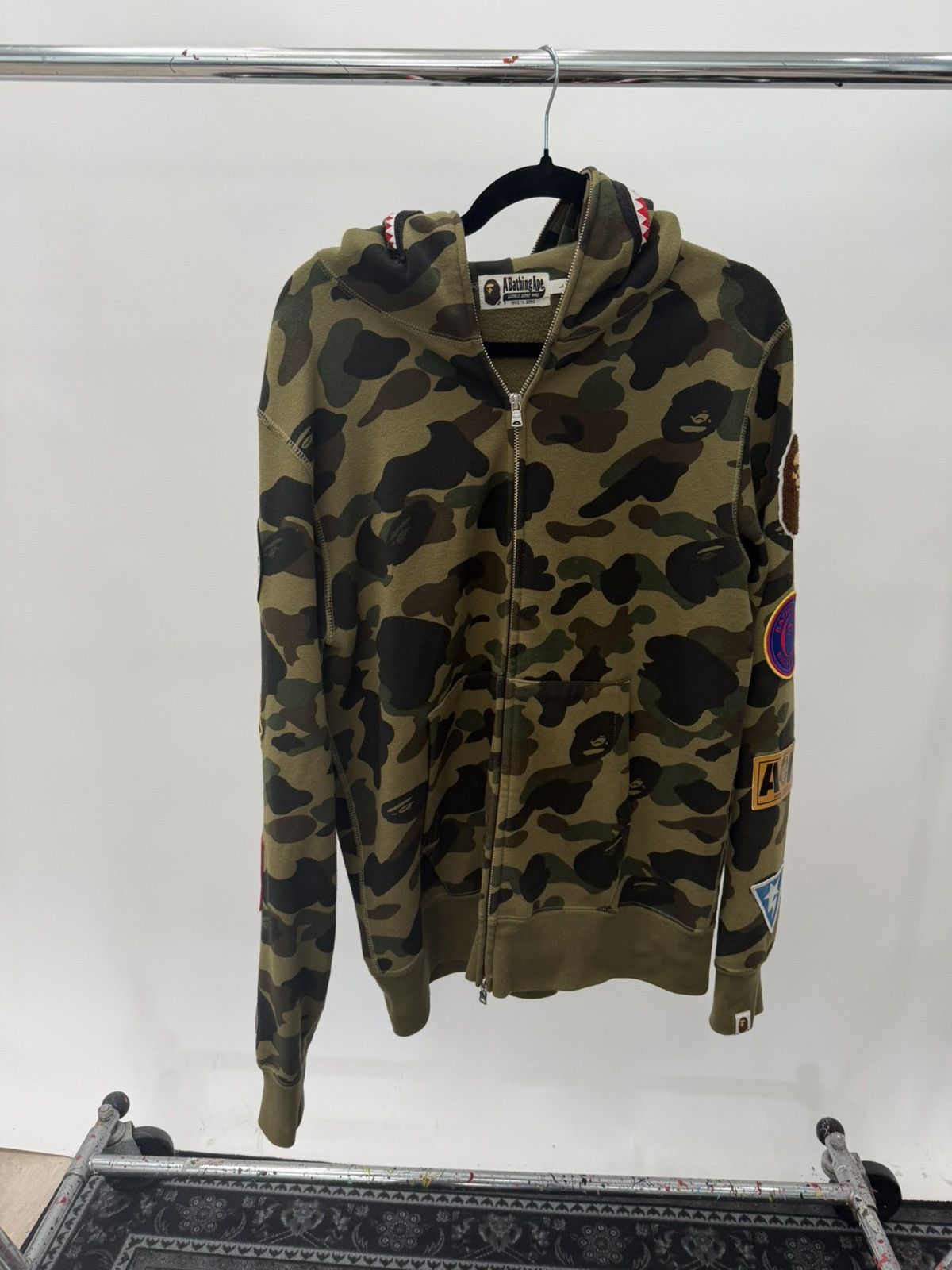 Bape Bape Military patch zip up | Grailed