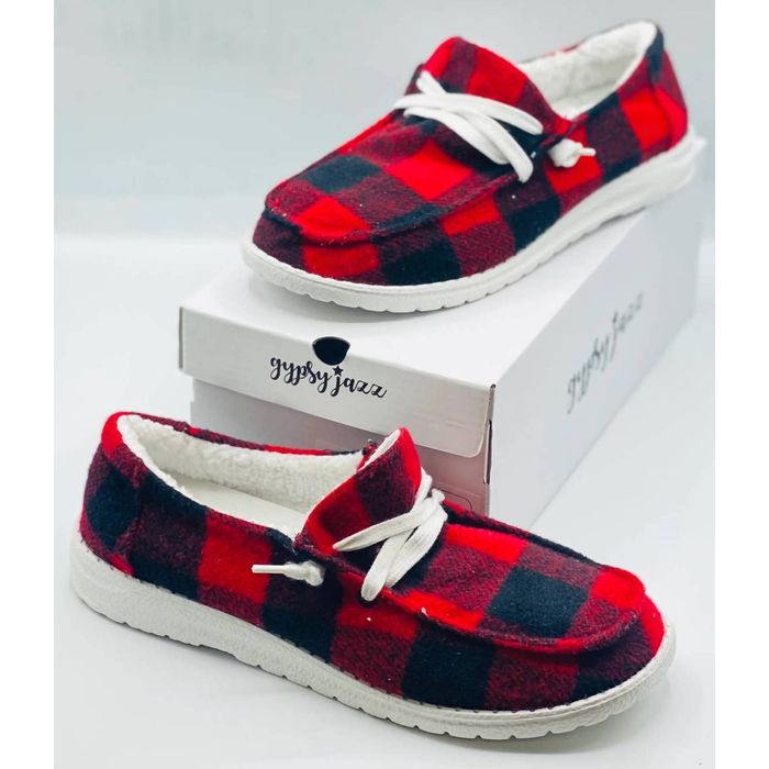 Gypsy GYPSY JAZZ Riley Slip On Canvas Sneaker In Buffalo Plaid | Grailed
