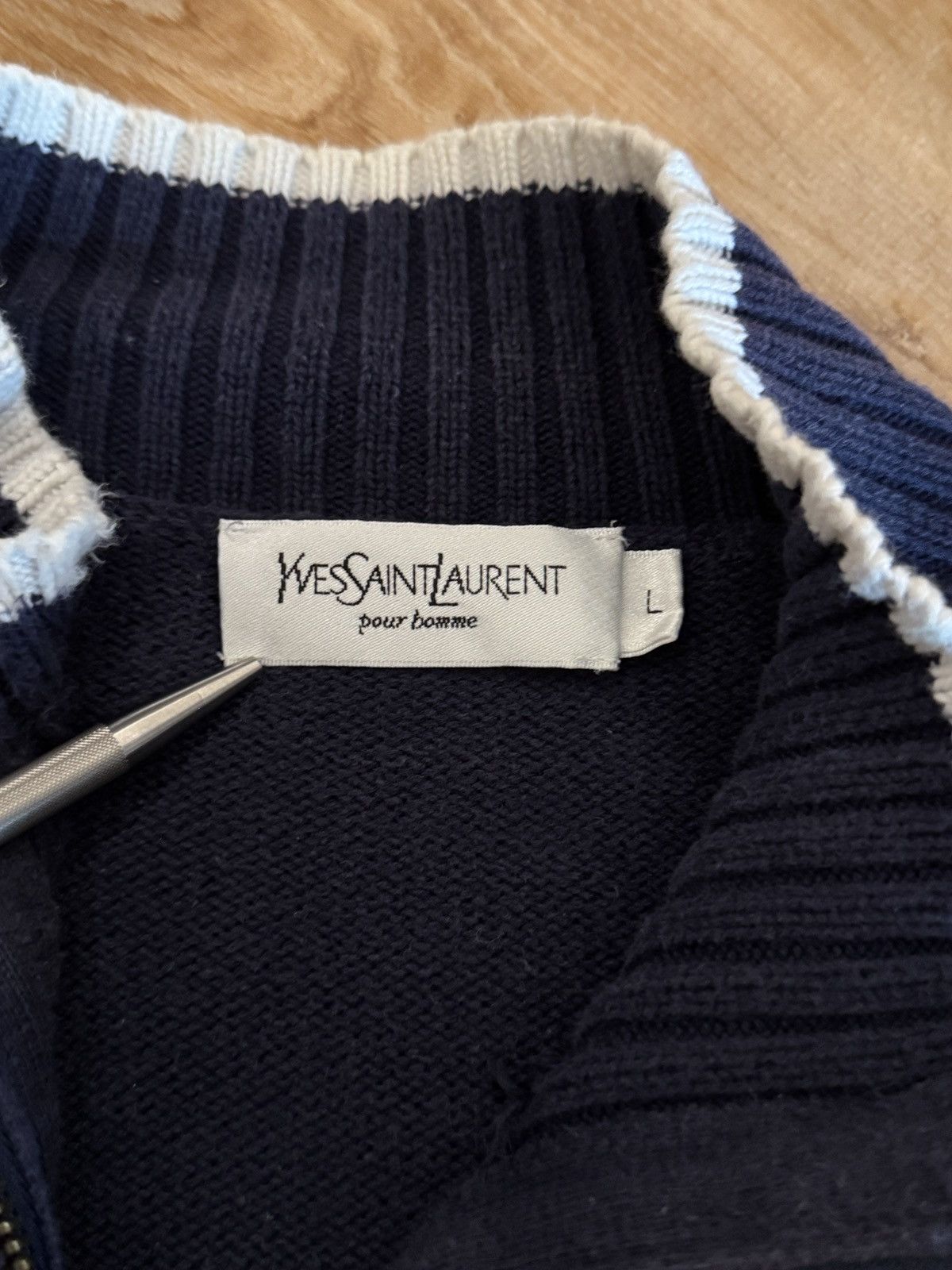 Yves Saint Laurent Vintage YSL Zip Up Sweater | Grailed