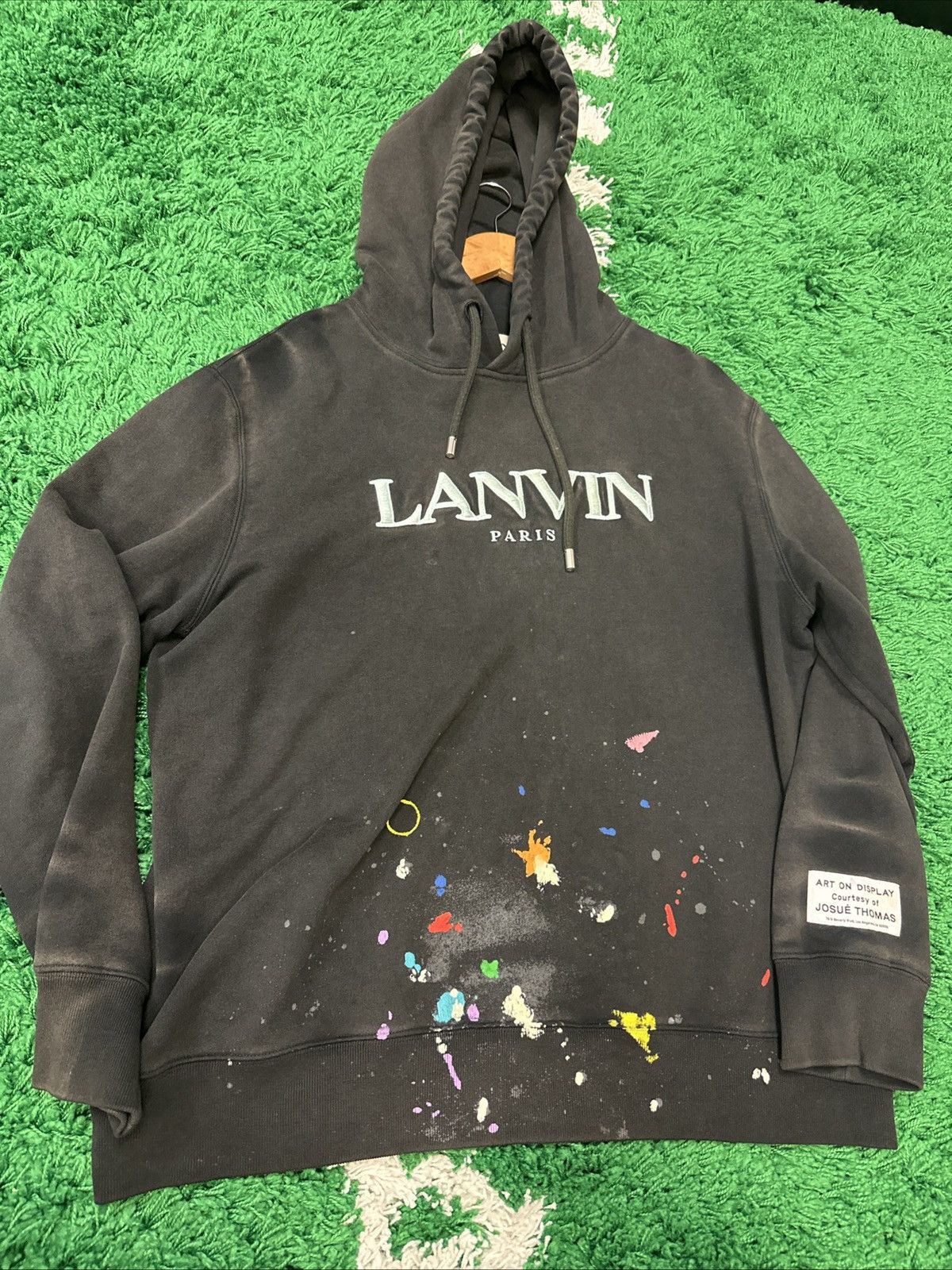 Gallery Dept. × Lanvin Lanvin X Gallery dept Paint Splatter hoodie ...