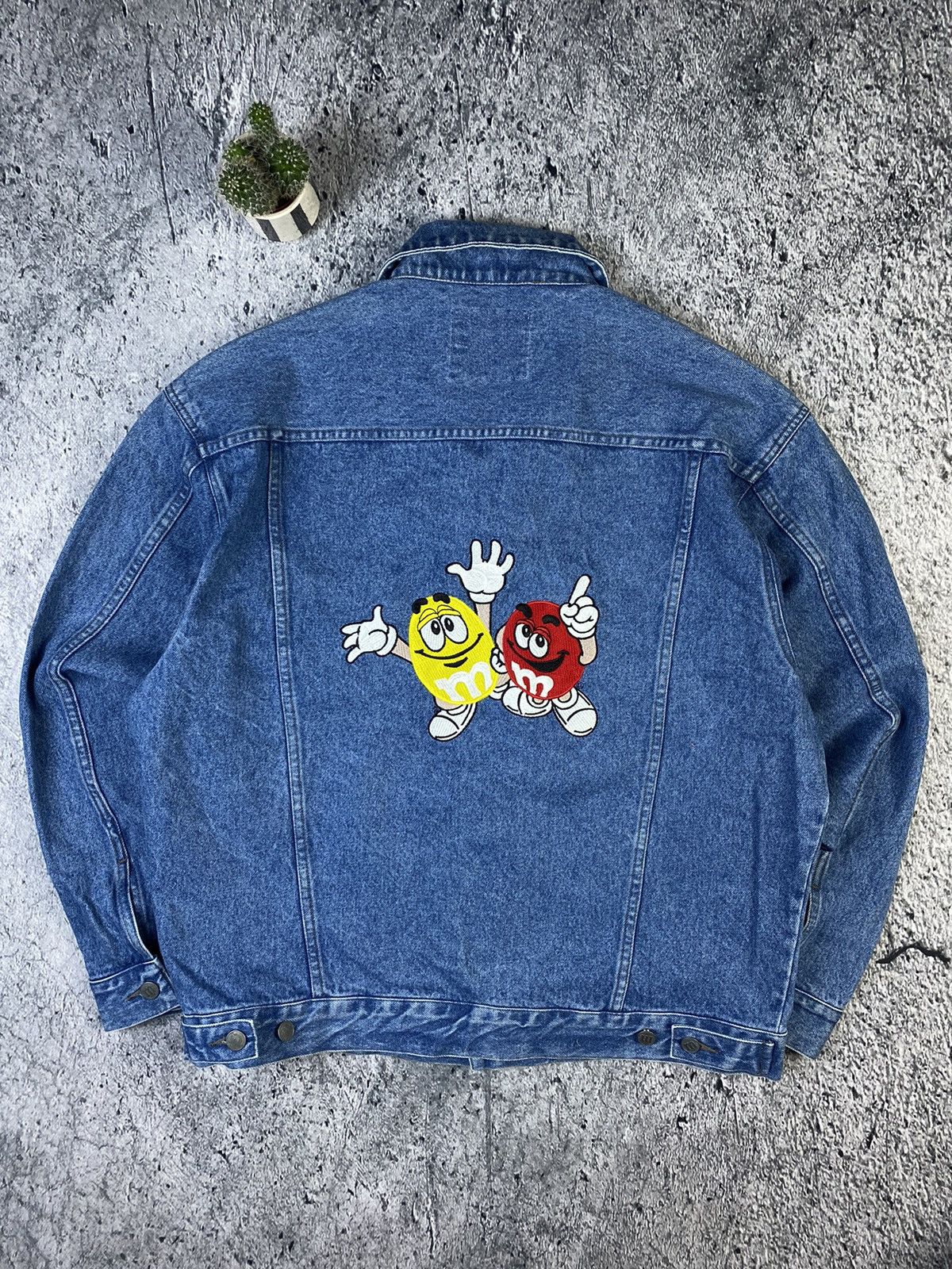 Streetwear × Vintage Denim Jacket M&M 1997 Planet Mars | Grailed