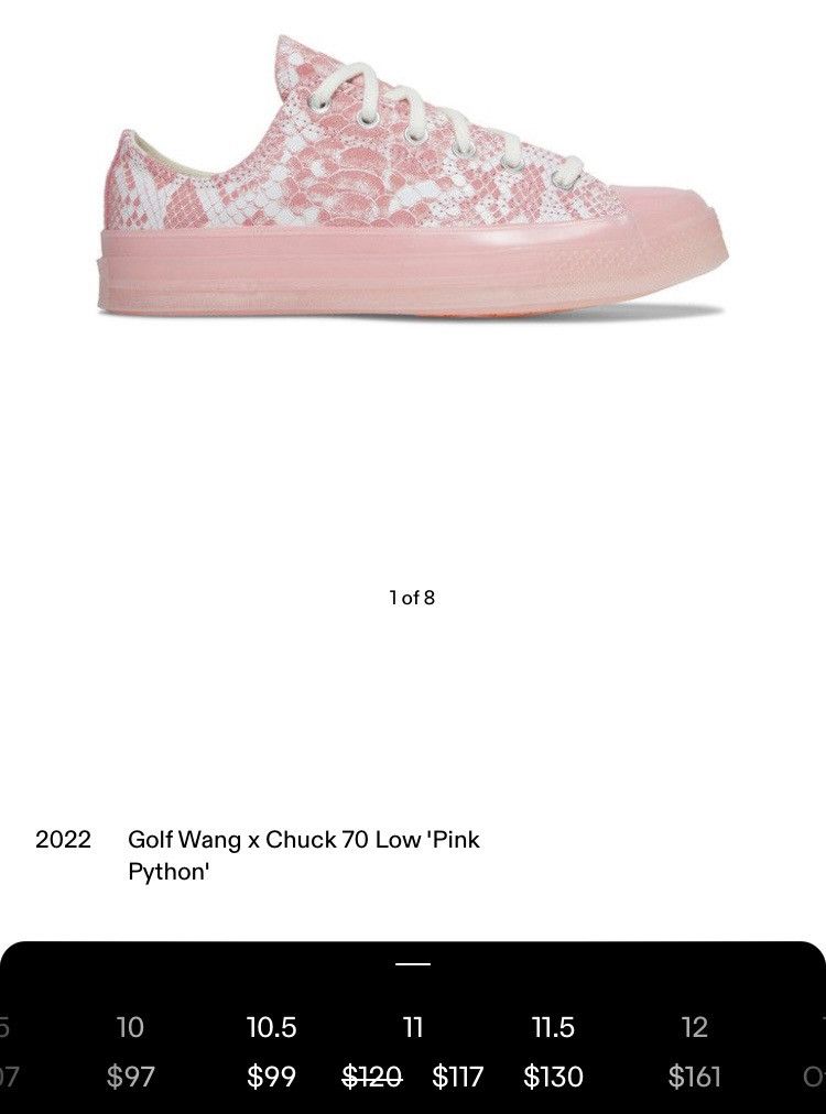 Golf Wang Golf Wang x Converse Chuck 70 Pink python | Grailed