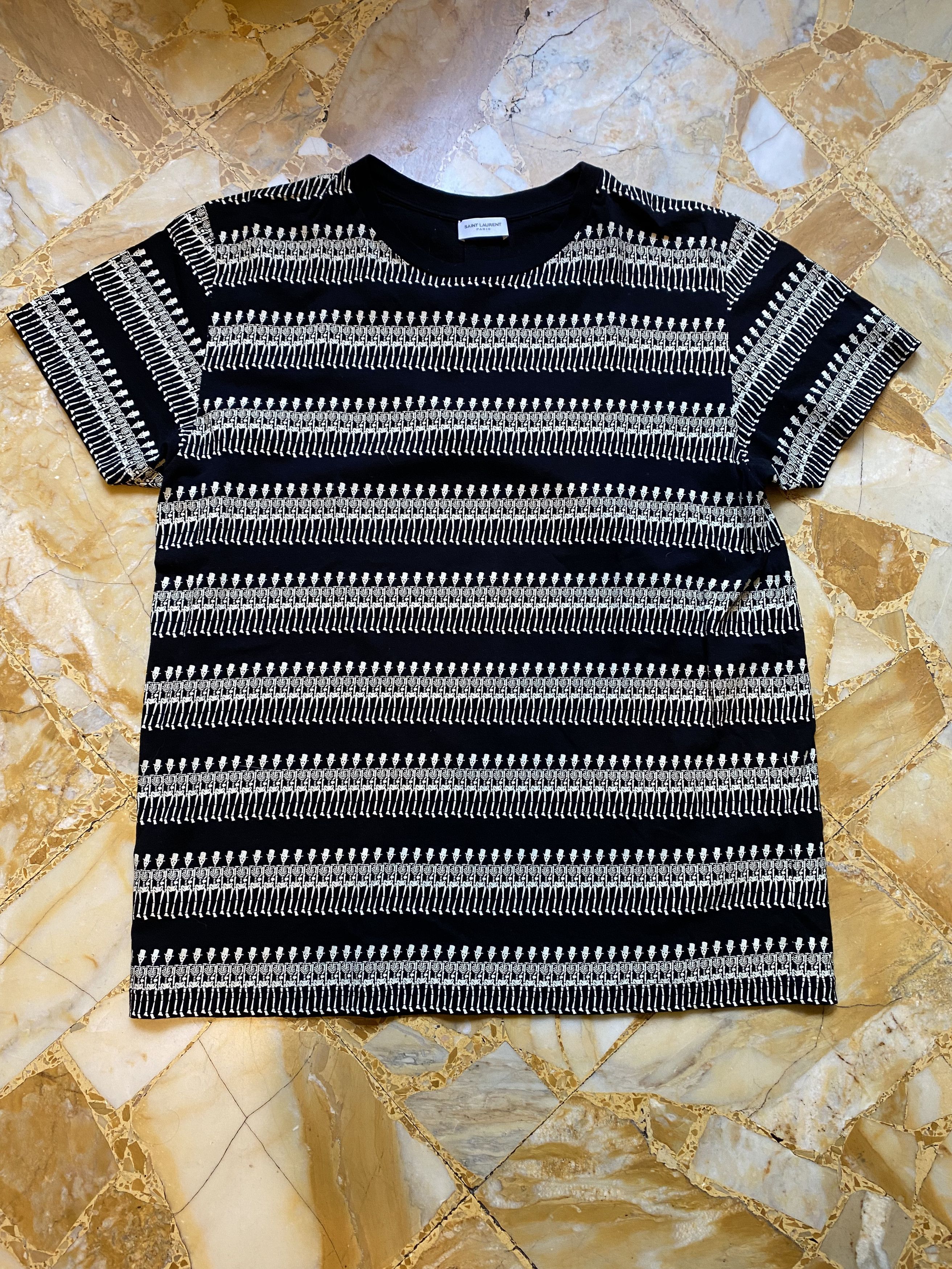 Saint Laurent Paris Saint Laurent Hedi Slimane Skeleton T Shirt | Grailed