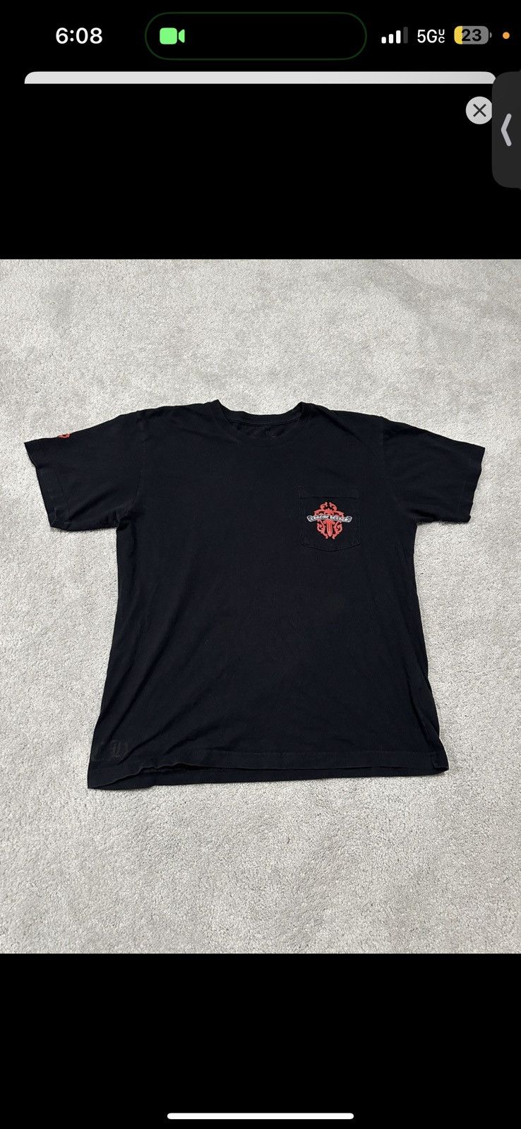 Chrome Hearts Chrome Hearts Red Dagger T Shirt | Grailed