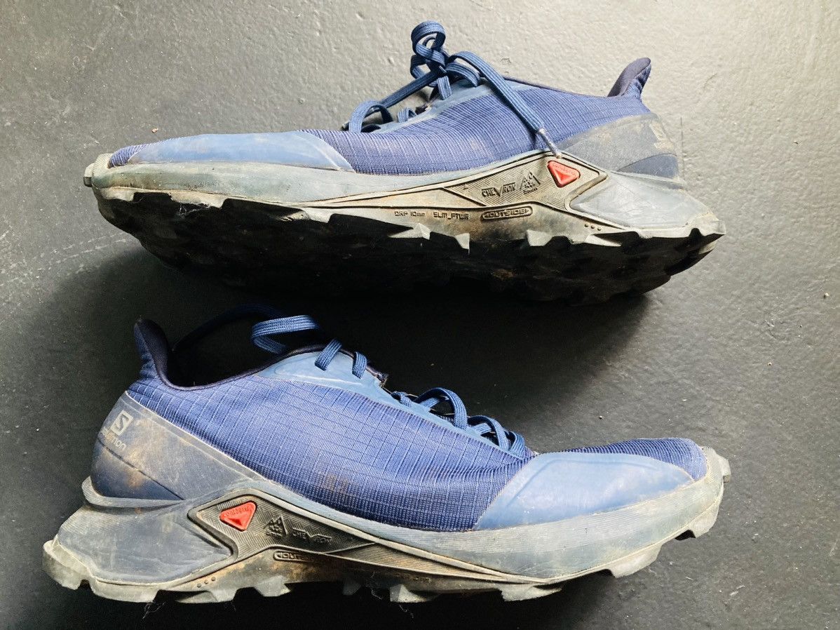 Salomon SALOMON ALPHA CROSS rip stop gorp tech hiking shoes sz 10.5 ...