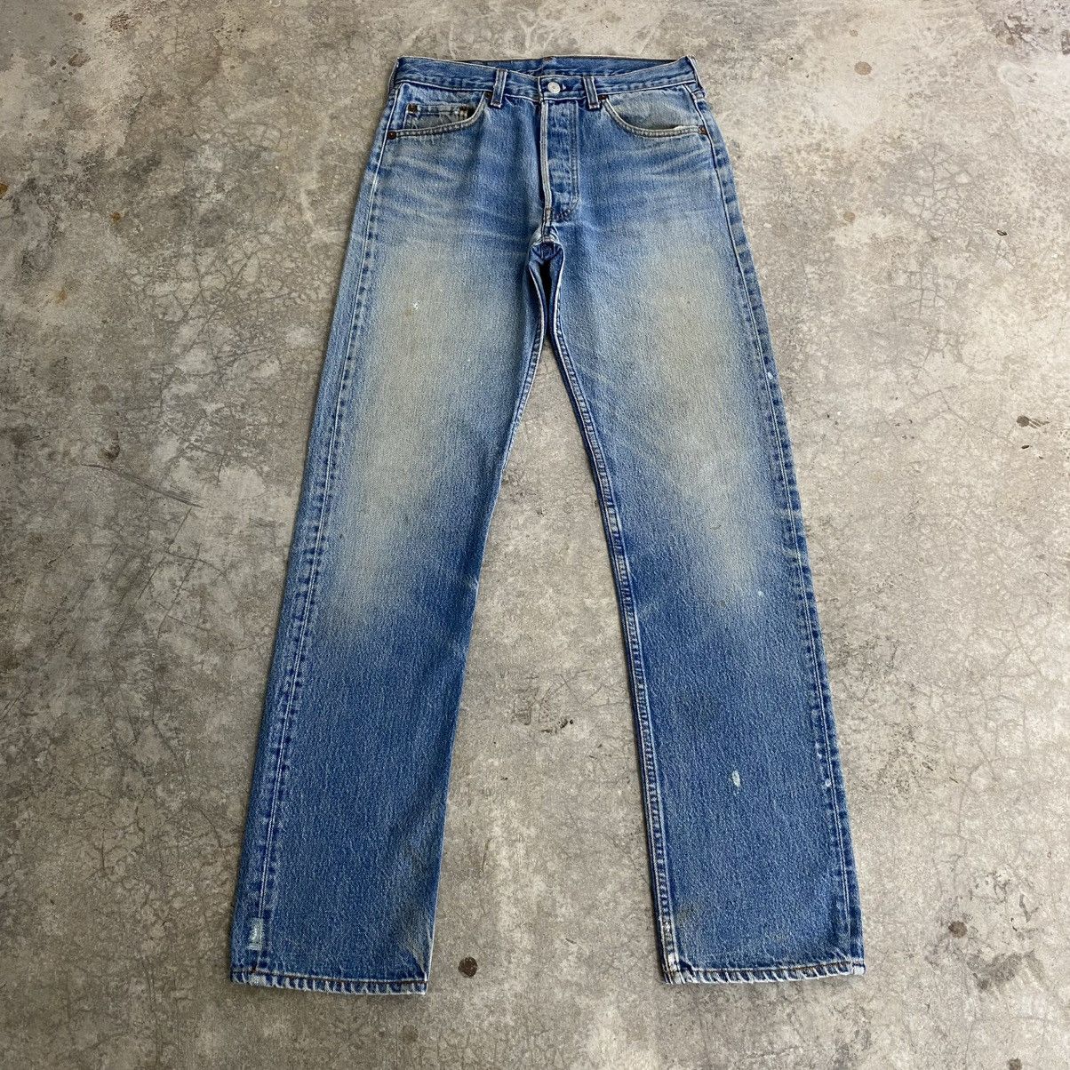 Levi's Vintage 80’s Levis 501 Faded Muddy Blue Jeans | Grailed