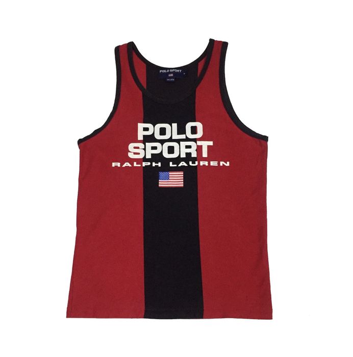 Polo Ralph Lauren VINTAGE 90s POLO SPORT RALPH LAUREN RL TANK TOP USA SHIRT | Grailed