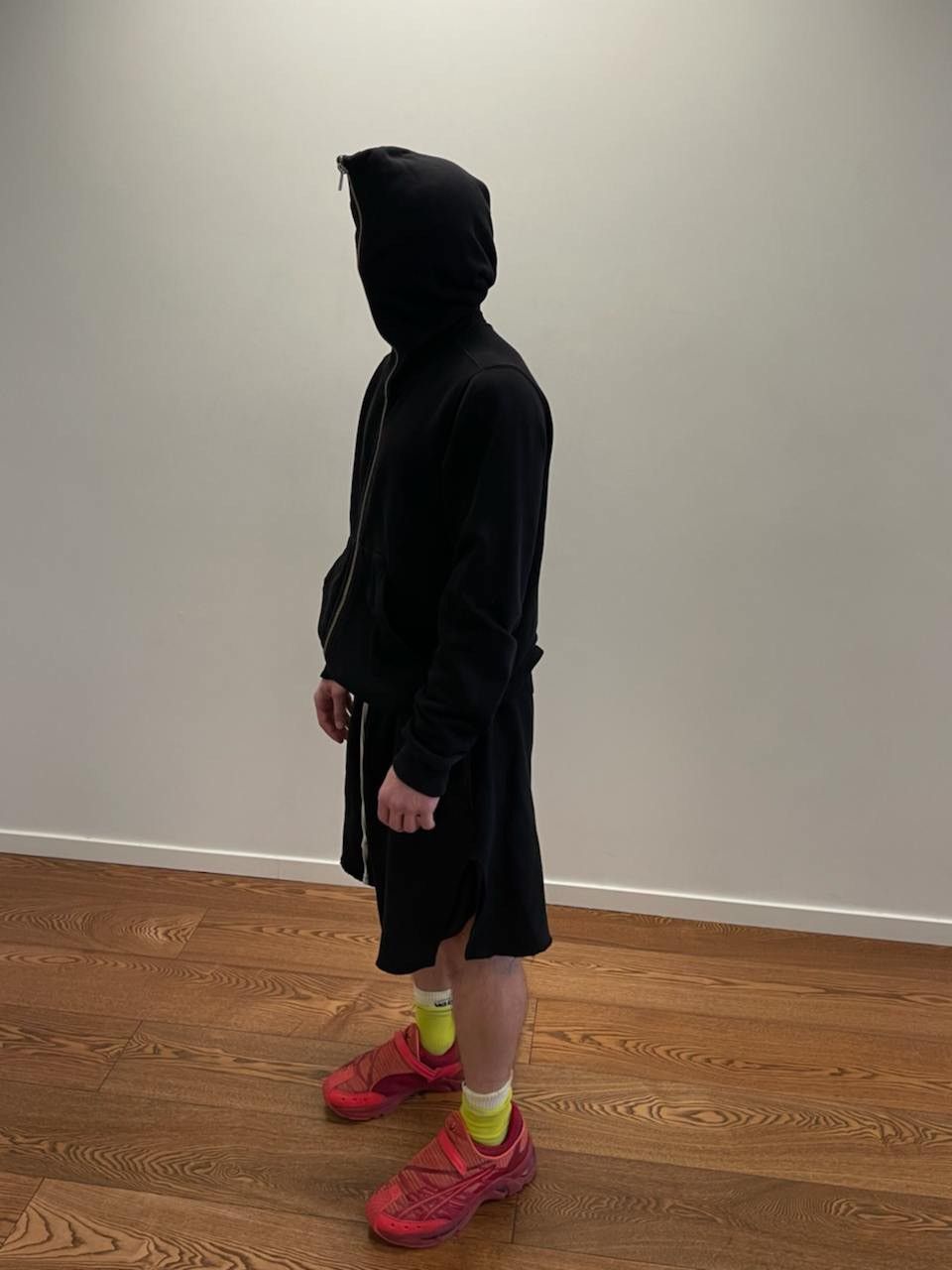 Rick Owens Drkshdw Rick Owens full zip-up gimp hoodie | Grailed