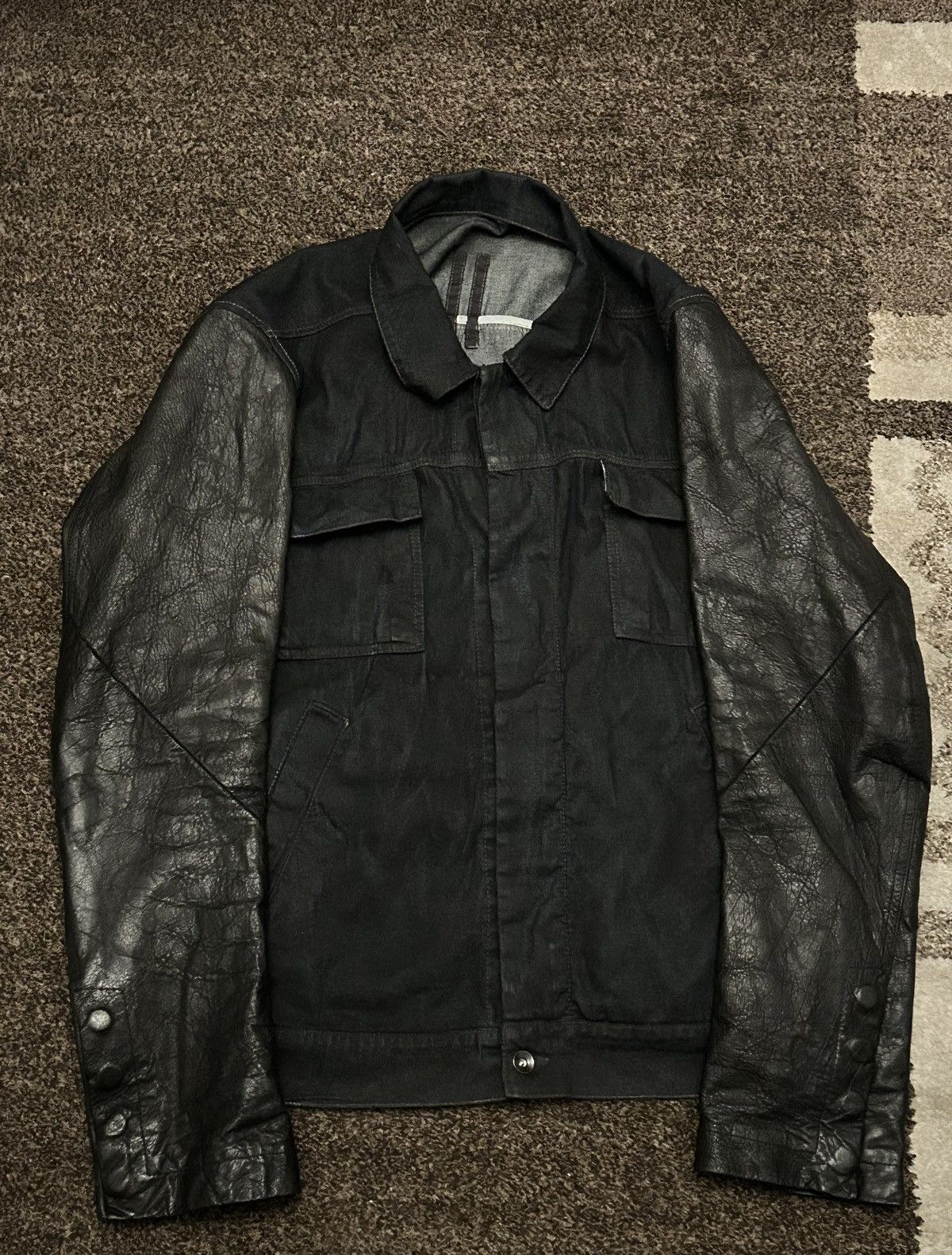 Rick Owens Drkshdw Rick Owens Drkshdw Slave Jacket Black Leather | Grailed