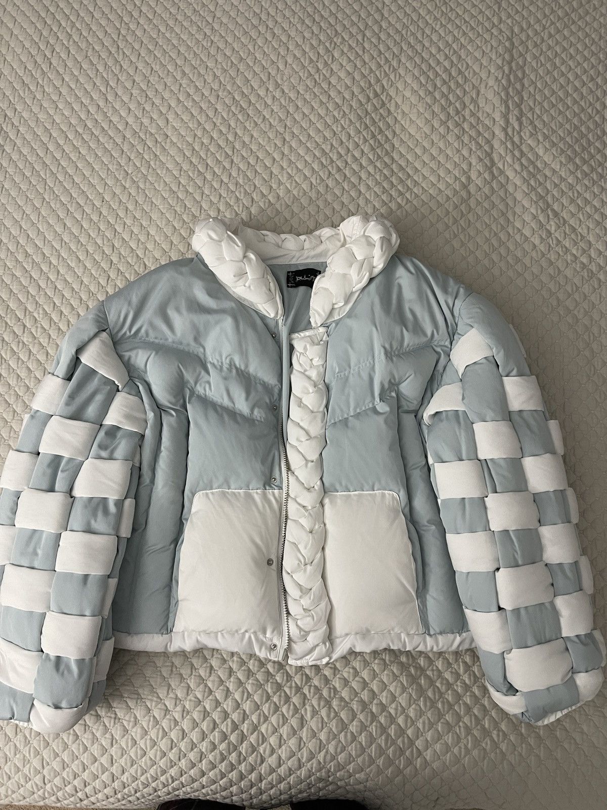 Bad Son Badson Pulse Puffer Jacket Light Blue White | Grailed