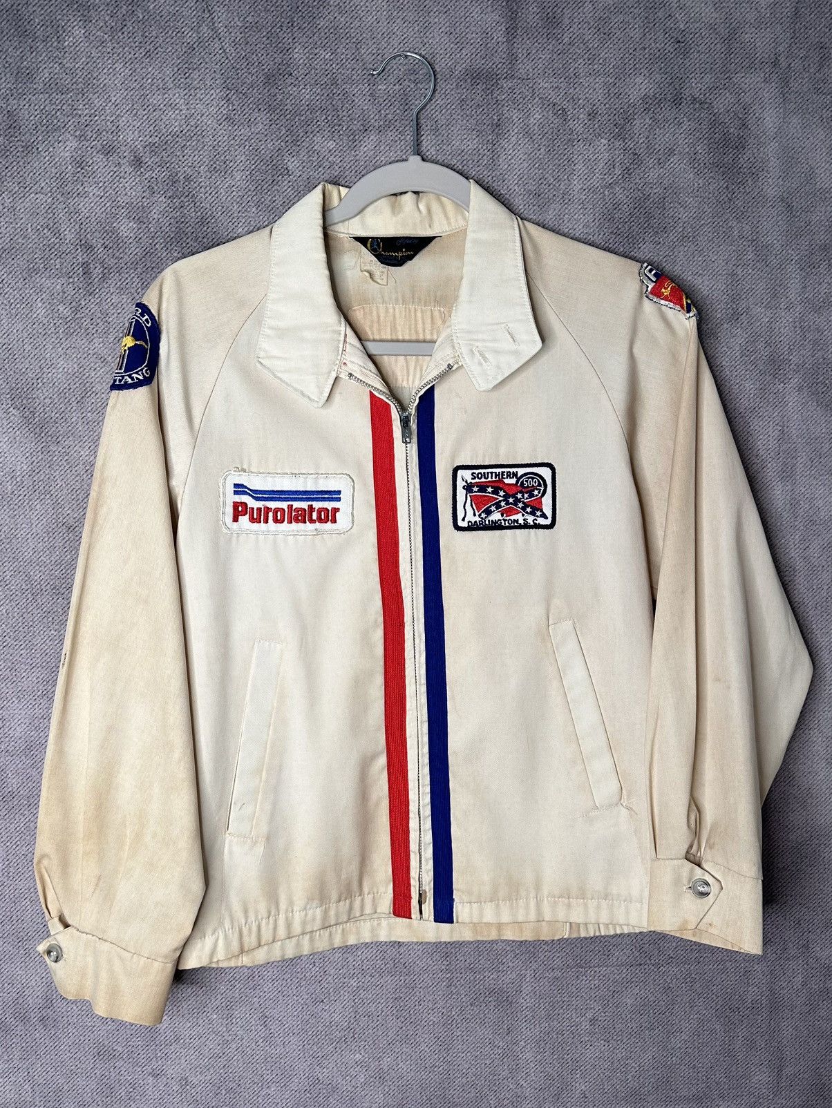 Champion × NASCAR × Vintage Crazy ️Rare ️ 1960s Champion Racing Jacket ...