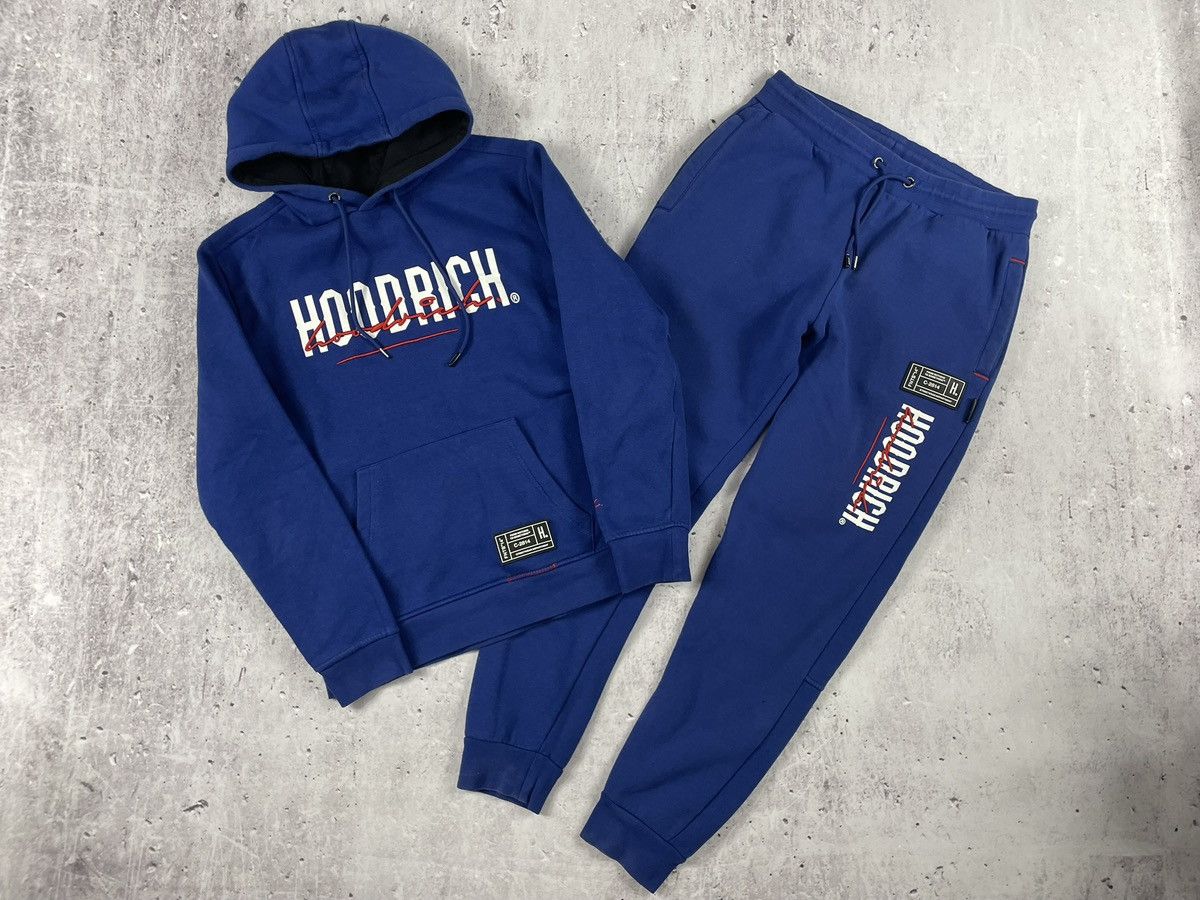 Hood Rich Piece Of Shit × Trapstar London Hoodrich navy full set hoodie ...