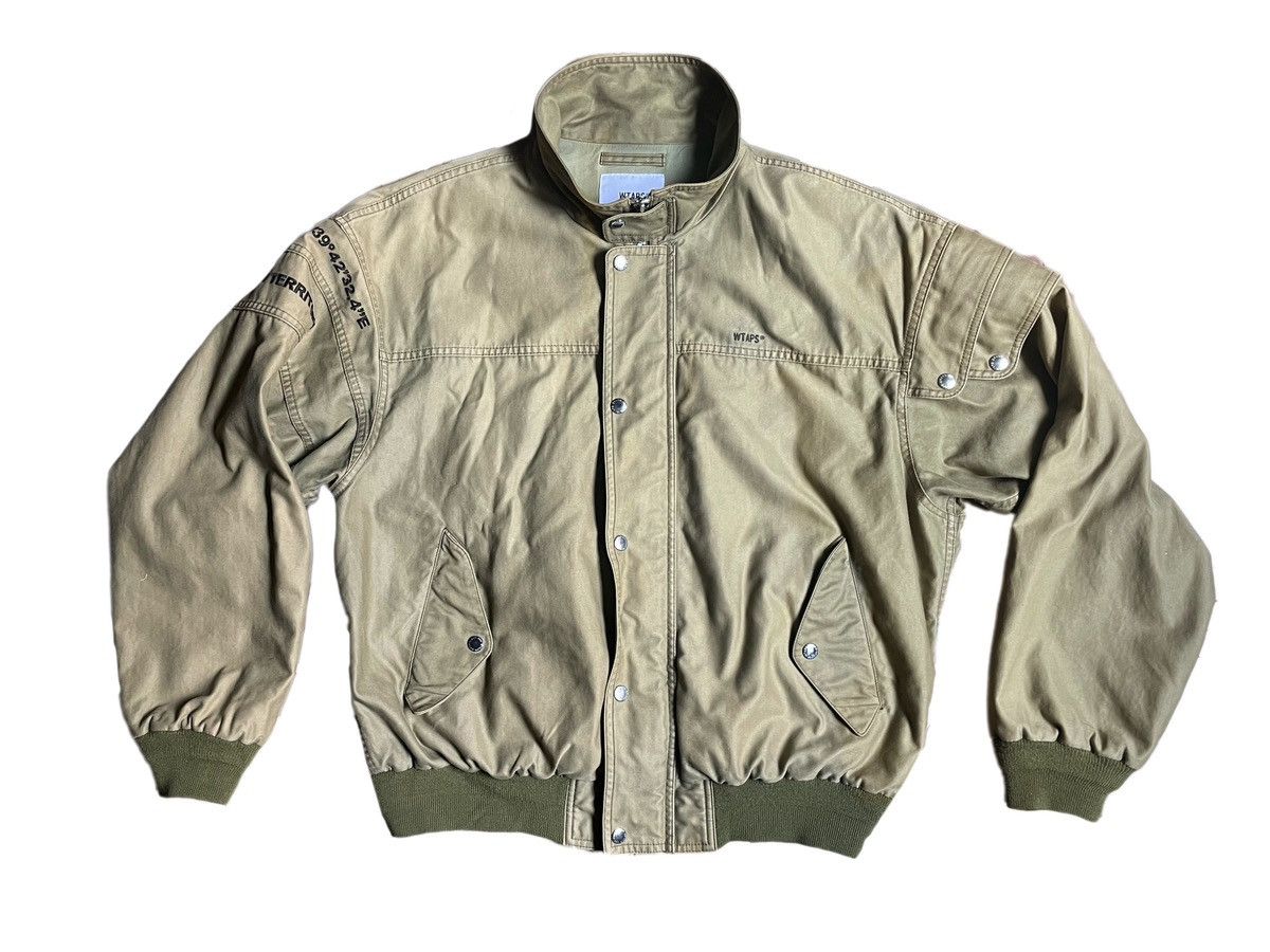 Wtaps WTAPS Bio-washed Cotton Full Zip Military bomber Jacket | Grailed