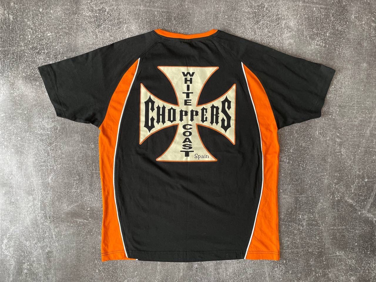 Choppers × Racing × Vintage Vintage West Coast Choppers Black T-shirt L ...
