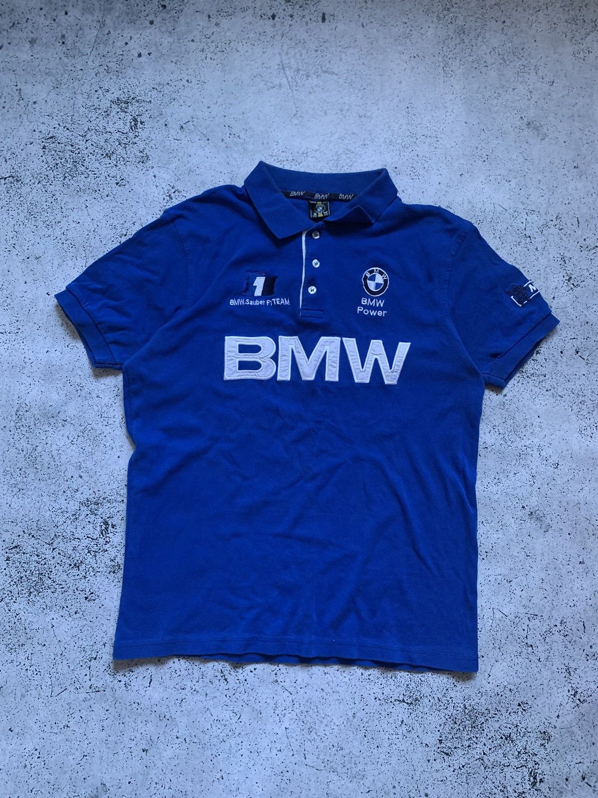 Bmw × Racing × Vintage Vintage BMW Polos Racing Y2K Big Logo Tee Moto ...