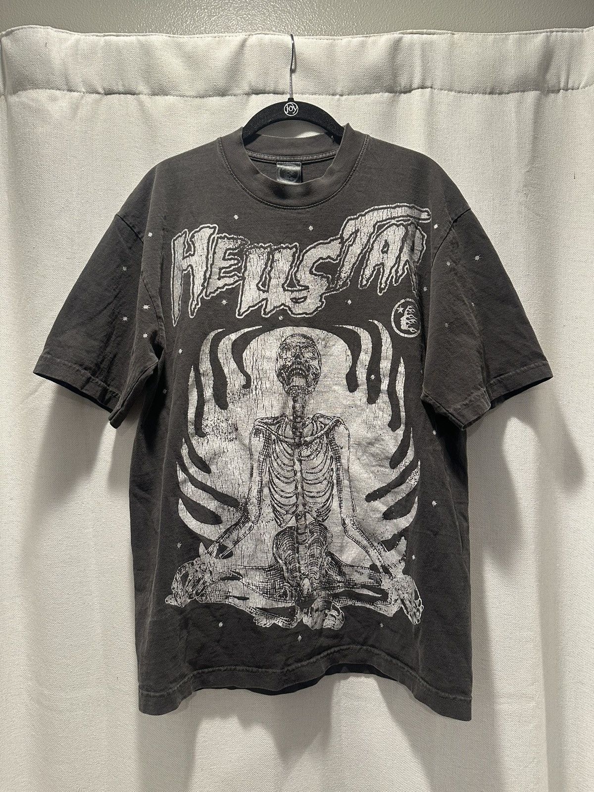 HELLSTAR HELLSTAR Gray skeleton tshirt | Grailed