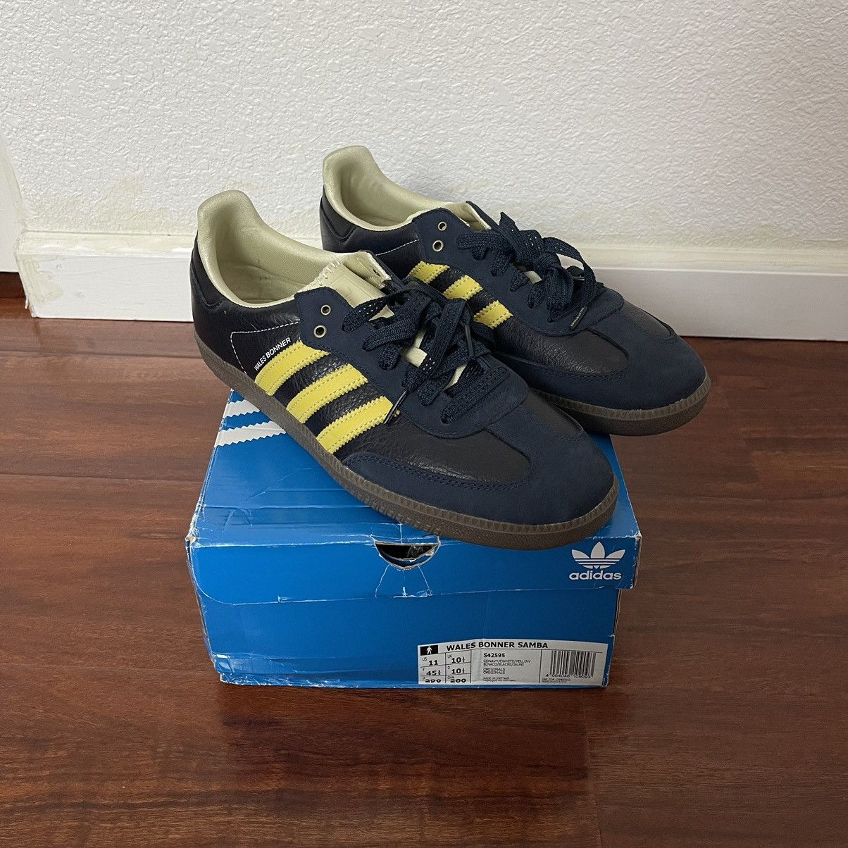 Adidas × Wales Bonner Adidas x Wales Bonner Samba Collegiate Navy ...