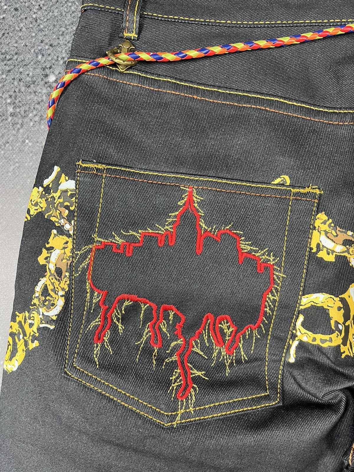 Samurai Jeans New Vintage Prohibit Samurai Evisu Style Denim Japan Y2K ...