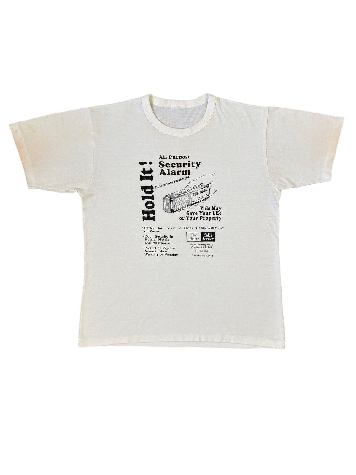 Streetwear × Vintage Vintage 80s Security Flash Light Advert graphic ...