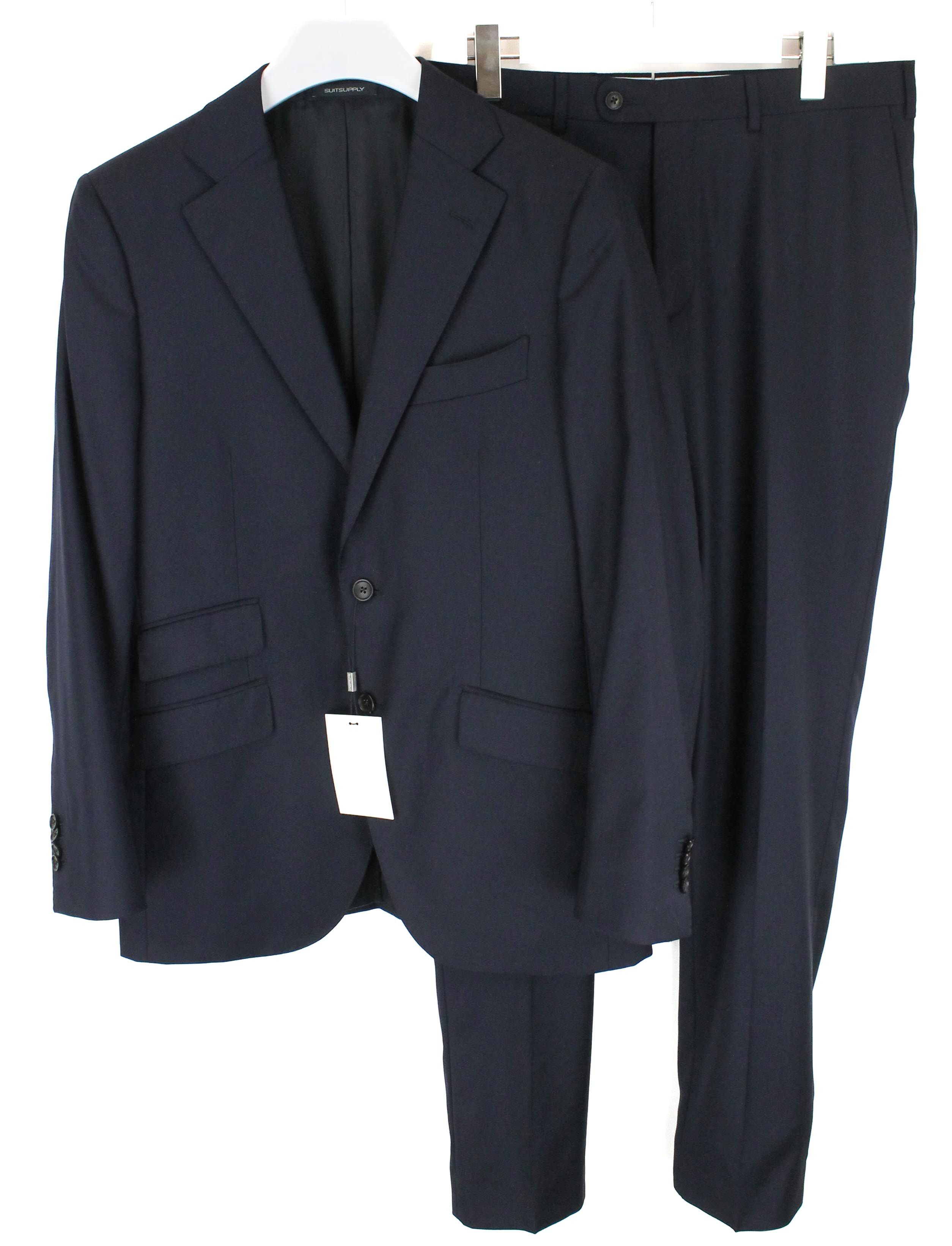 Suitsupply SUITSUPPLY La Spalla / Brescia Suit Men's UK 40 Wool Navy ... Suitsupply SUITSUPPLY La Spalla / Brescia Suit Men's UK 40 Wool Navy ...
