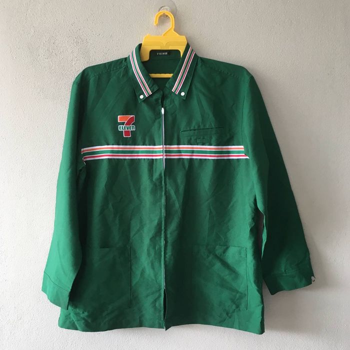 Vintage VINTAGE 7-ELEVEN STAFF UNIFORM ZIPPER JACKET (A) | Grailed