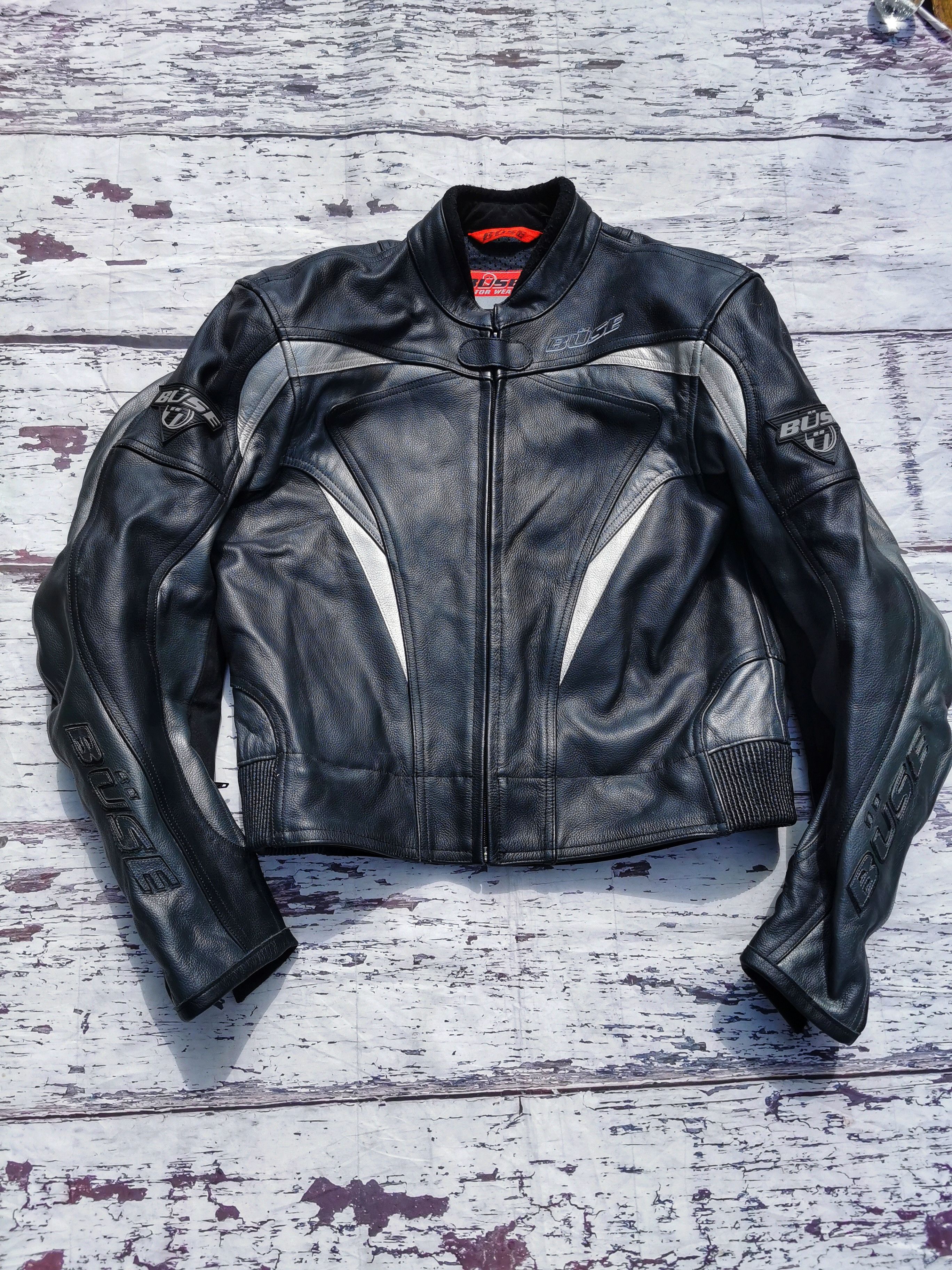 Leather Jacket × Racing Black racing motorcycle leather jacket with ...