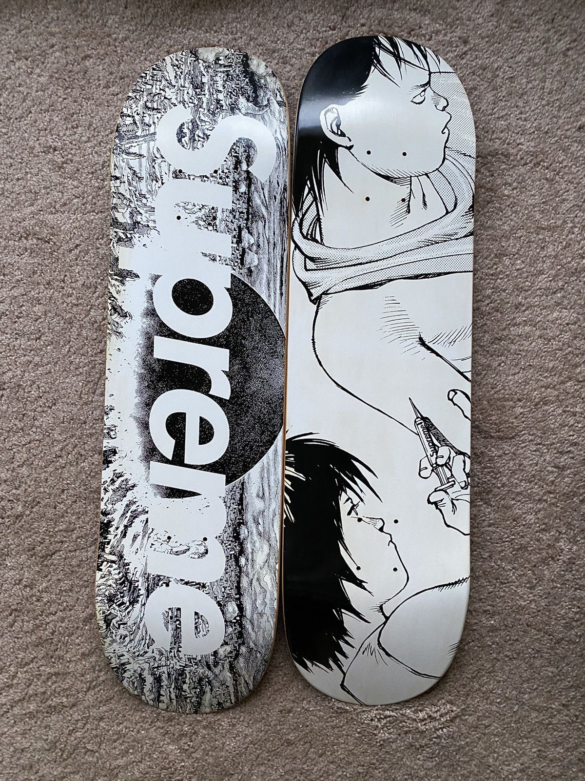 Supreme Supreme x Akira NeoTokyo skate deck set of 2 FW17 | Grailed