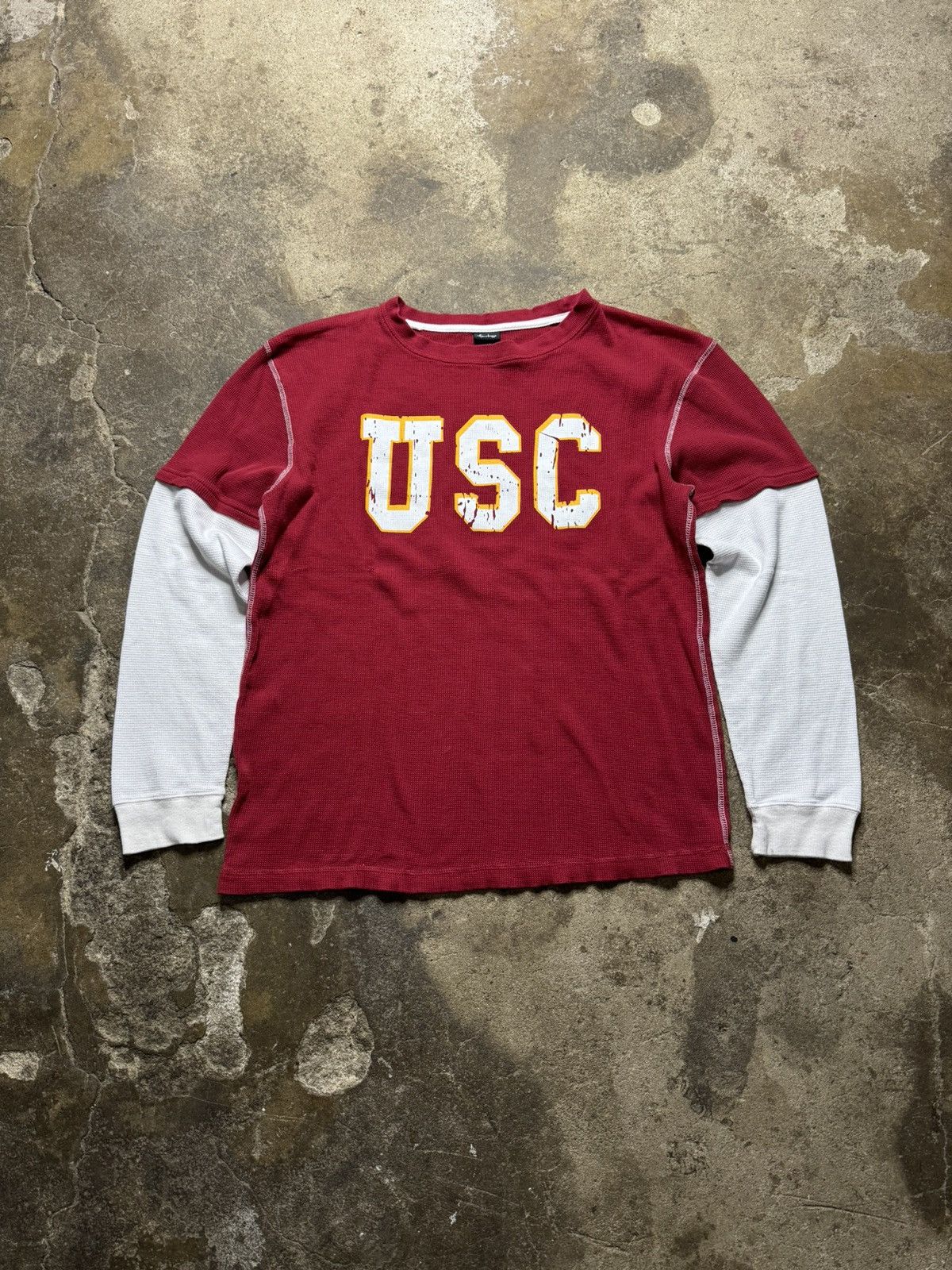 Vintage Sick Grunge Skater USC Thermal Long sleeve T Shirt | Grailed