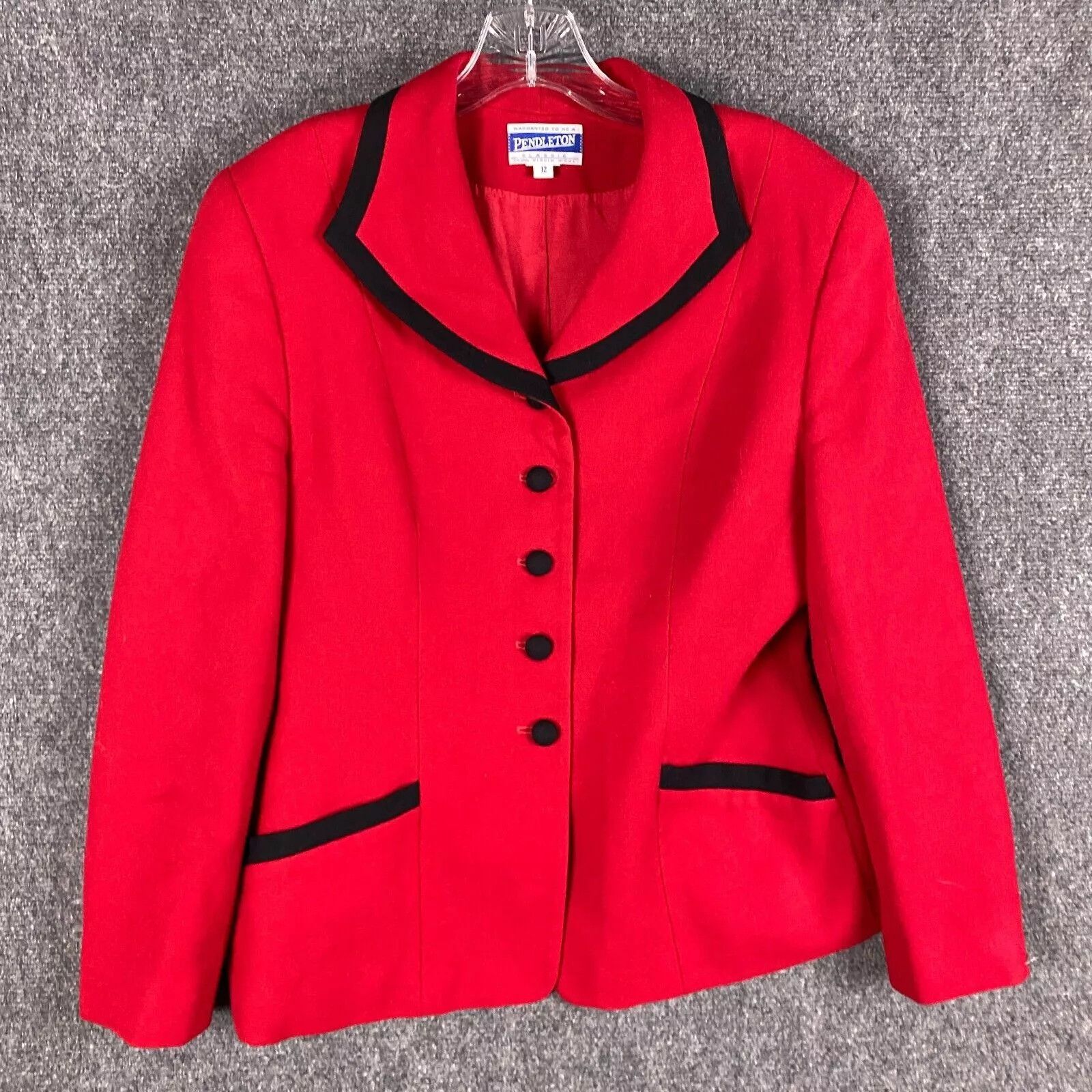 Pendleton Vintage Pendleton Coat Women's Size 12 100% Wool Red Adults ...