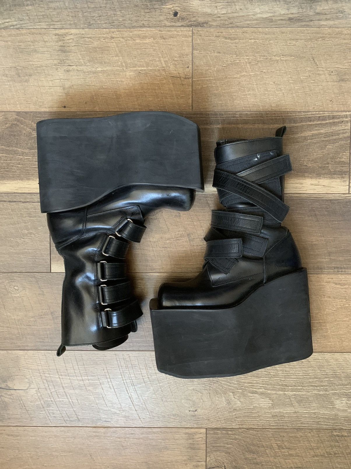 Japanese Brand Koji Kuga Square Toe Platforms | Grailed