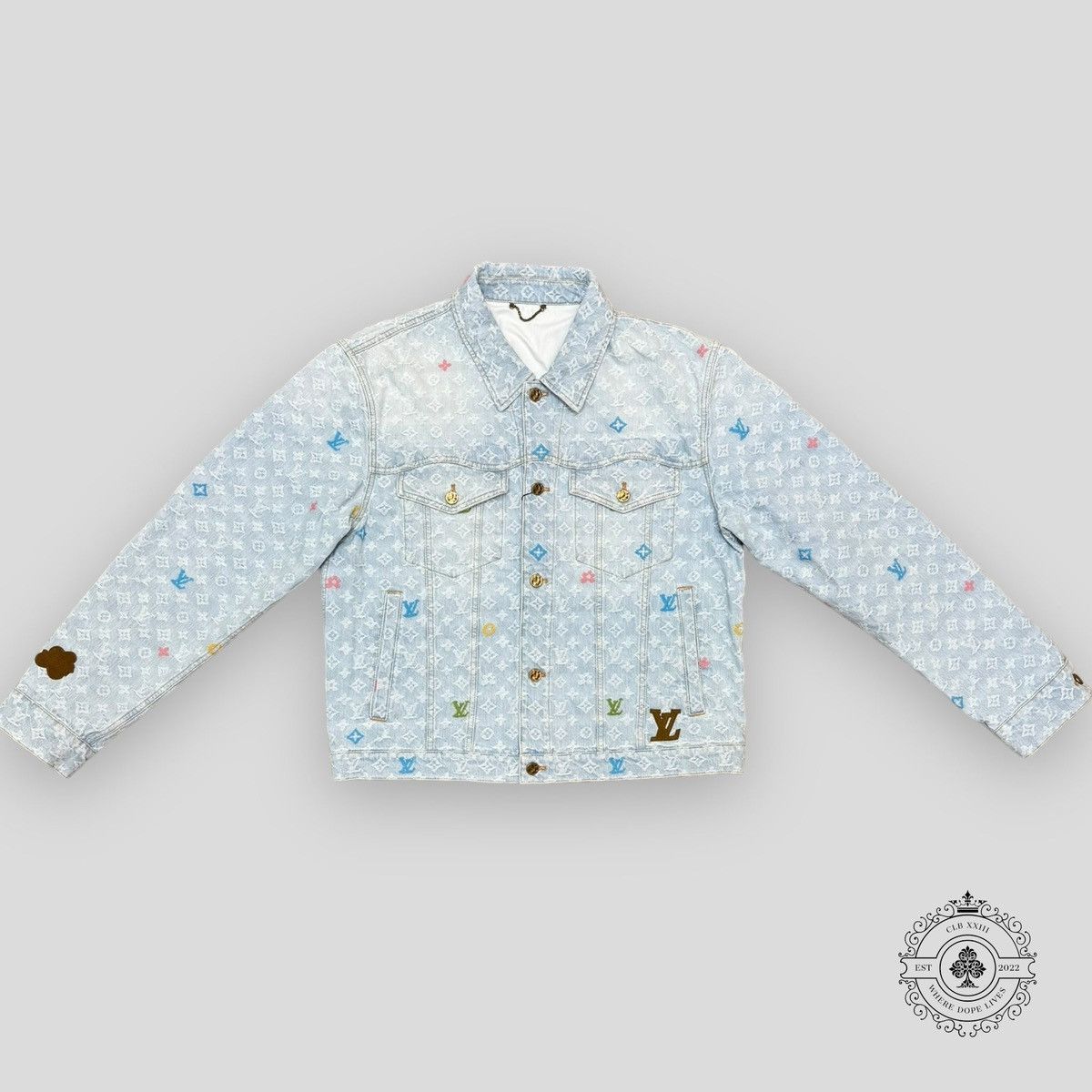 Louis Vuitton Louis Vuitton Monogram Denim Jacket | Grailed Louis Vuitton Louis Vuitton Monogram Denim Jacket | Grailed