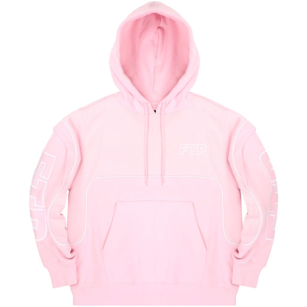 Fuck The Population FTP MESH PIPING LOGO PULLOVER HOODIE LARGE | Grailed