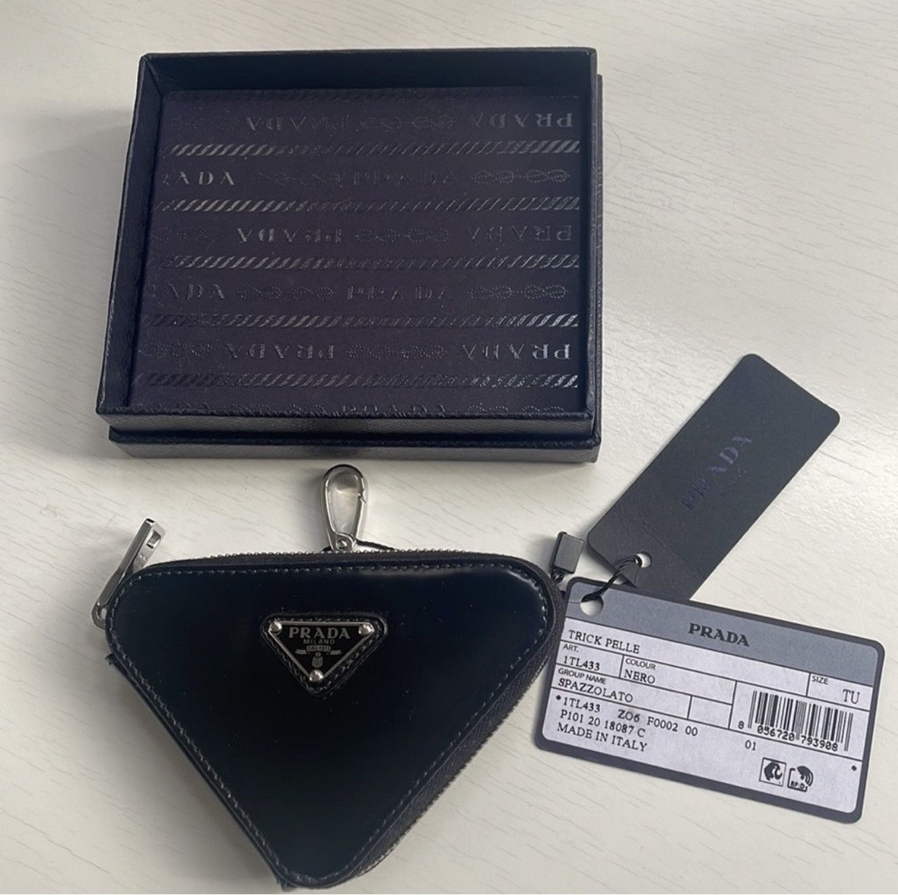 Prada Prada Triangle-Shaped Mini Pouch | Grailed