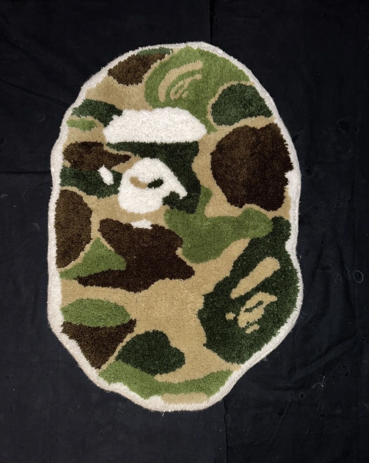 Bape ABC Camo Ape Head Rug | Grailed