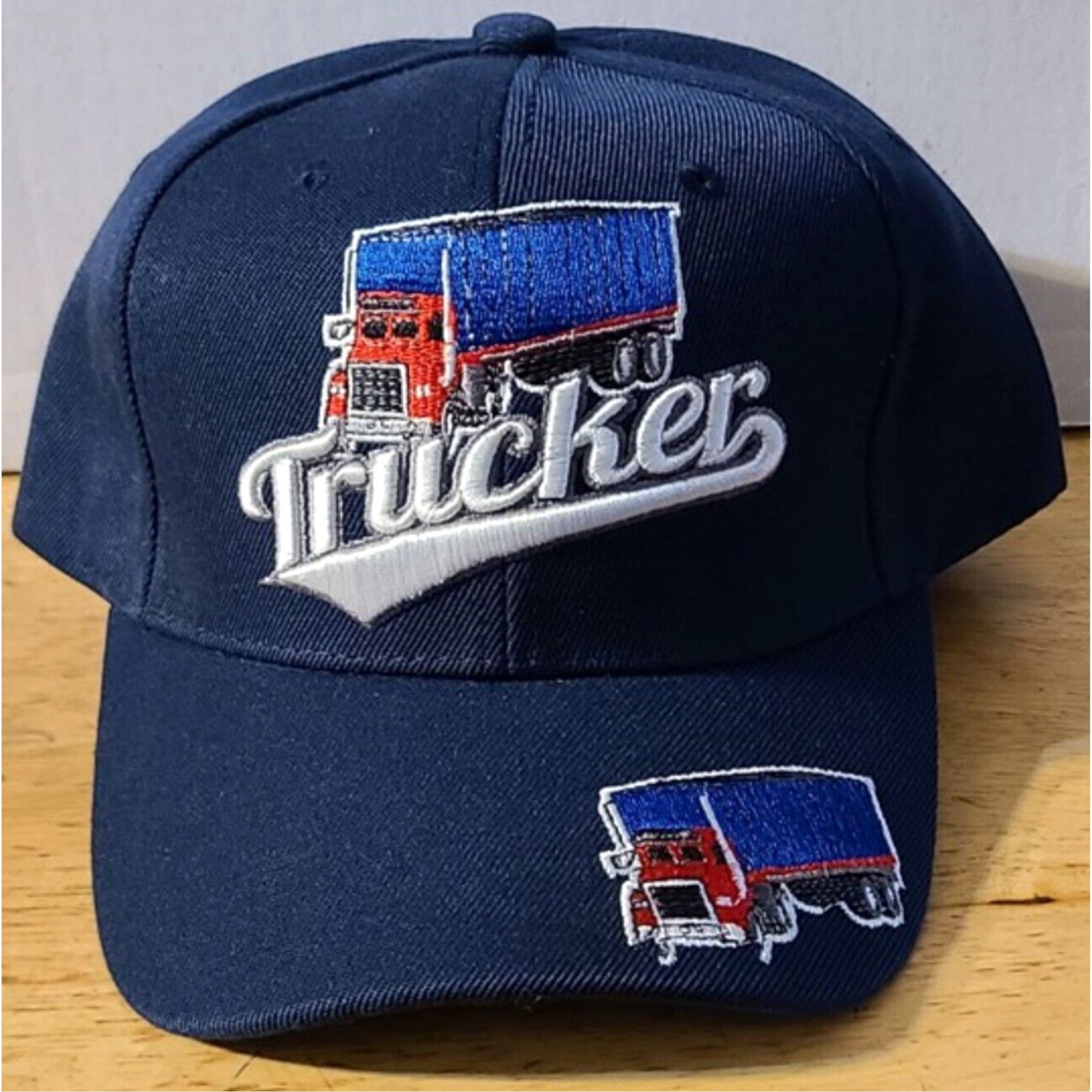 Essentials Dark Blue Trucker's Essential Big Rig Semi Truck Trailer ...