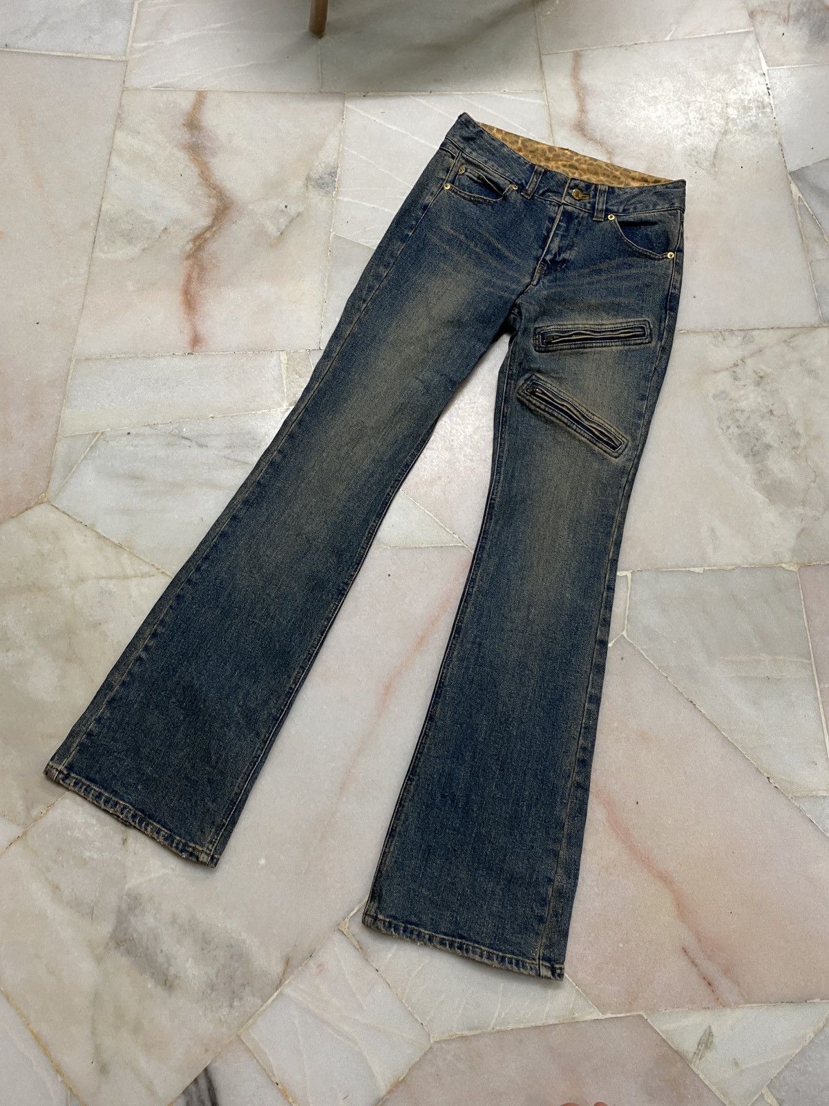 Vintage 💥FLARE💥JAPANESE JEANS CLASSIC BOOTCUT MANY POCKET ZIPPER | Grailed