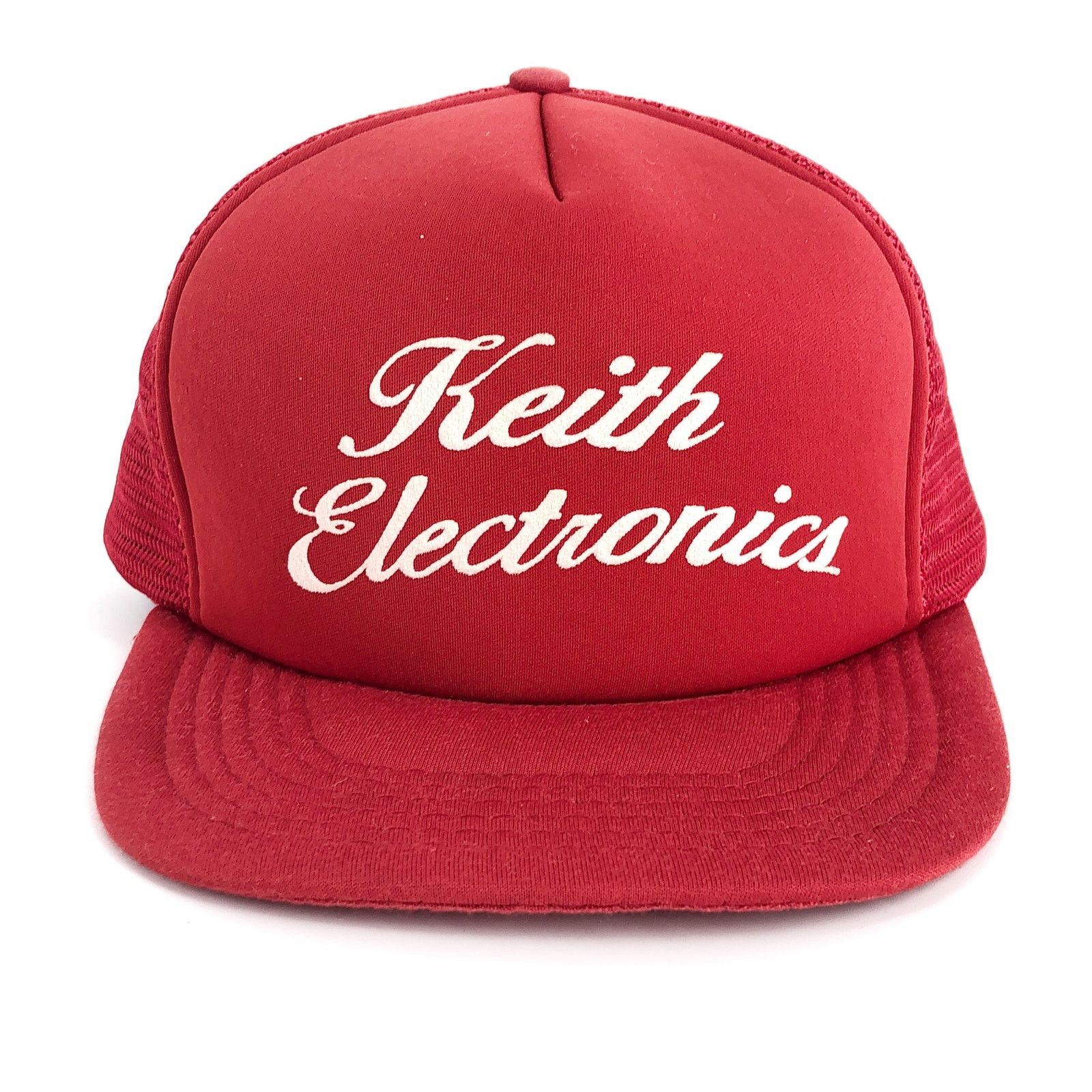Vintage 90s Keith Electronics red trucker hat 1990s vintage | Grailed