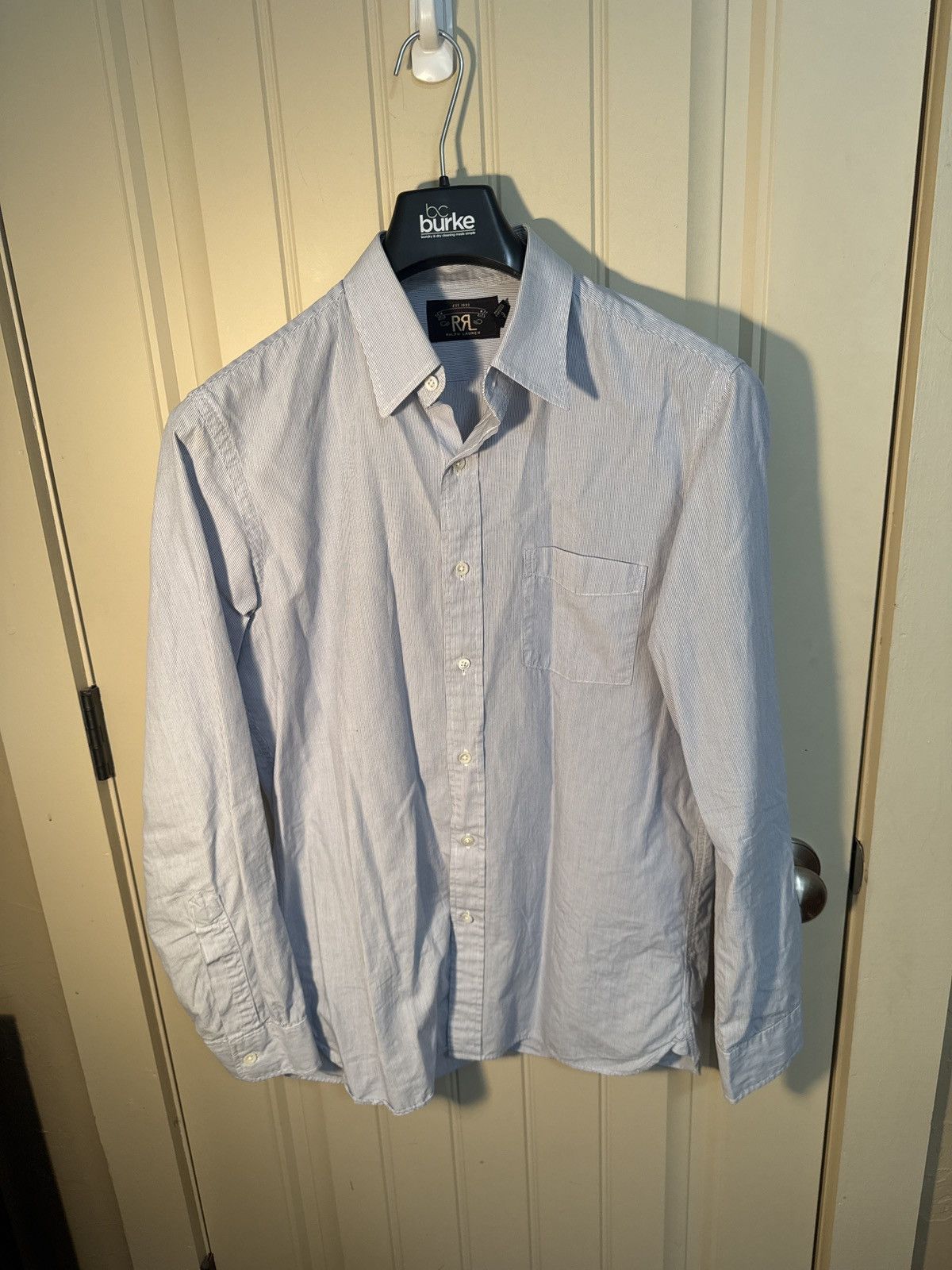 RRL Ralph Lauren Pin Striped Button Up | Grailed