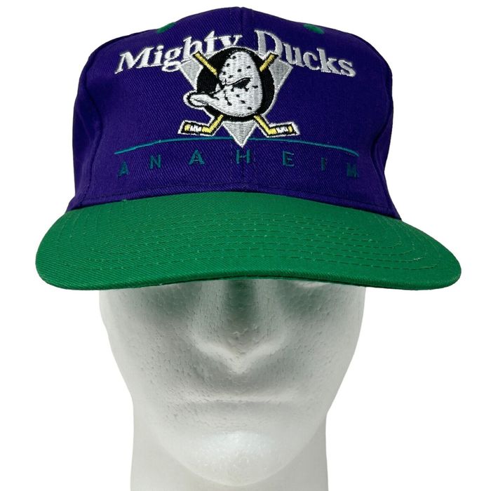 Vintage Anaheim Mighty Ducks Hat NHL Hockey Vintage 90s Purple Cap ...