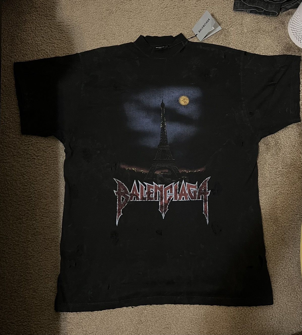 Balenciaga Balenciaga Paris Moon T-shirt Oversized | Grailed