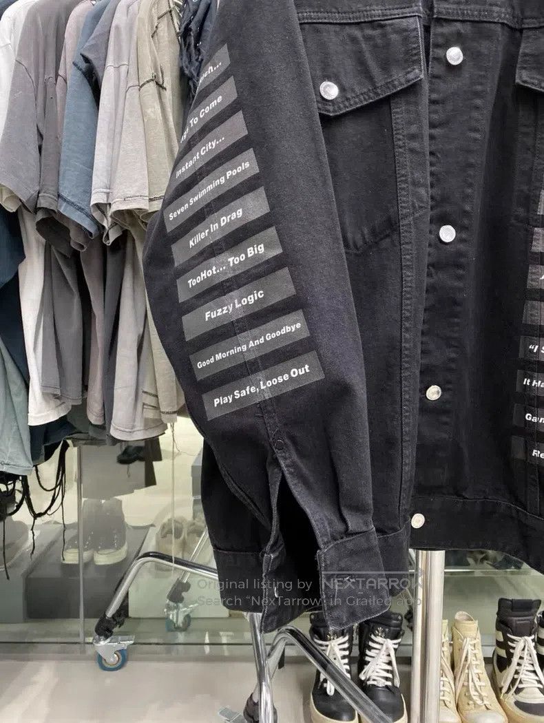 Raf Simons Raf Simons 18SS silhouette OS floral denim jacket | Grailed