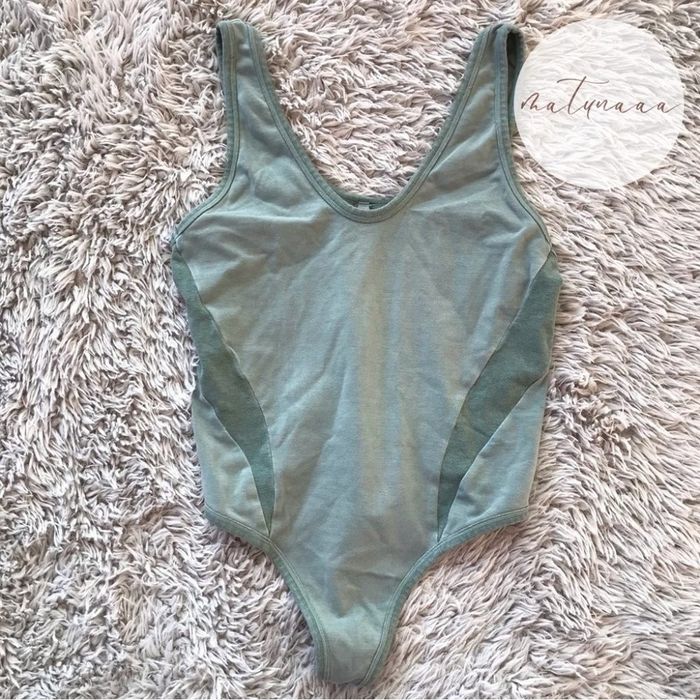 SKIMS Skims Outdoor Basics Tank Thong Bodysuit in Blue Chalk L | Grailed