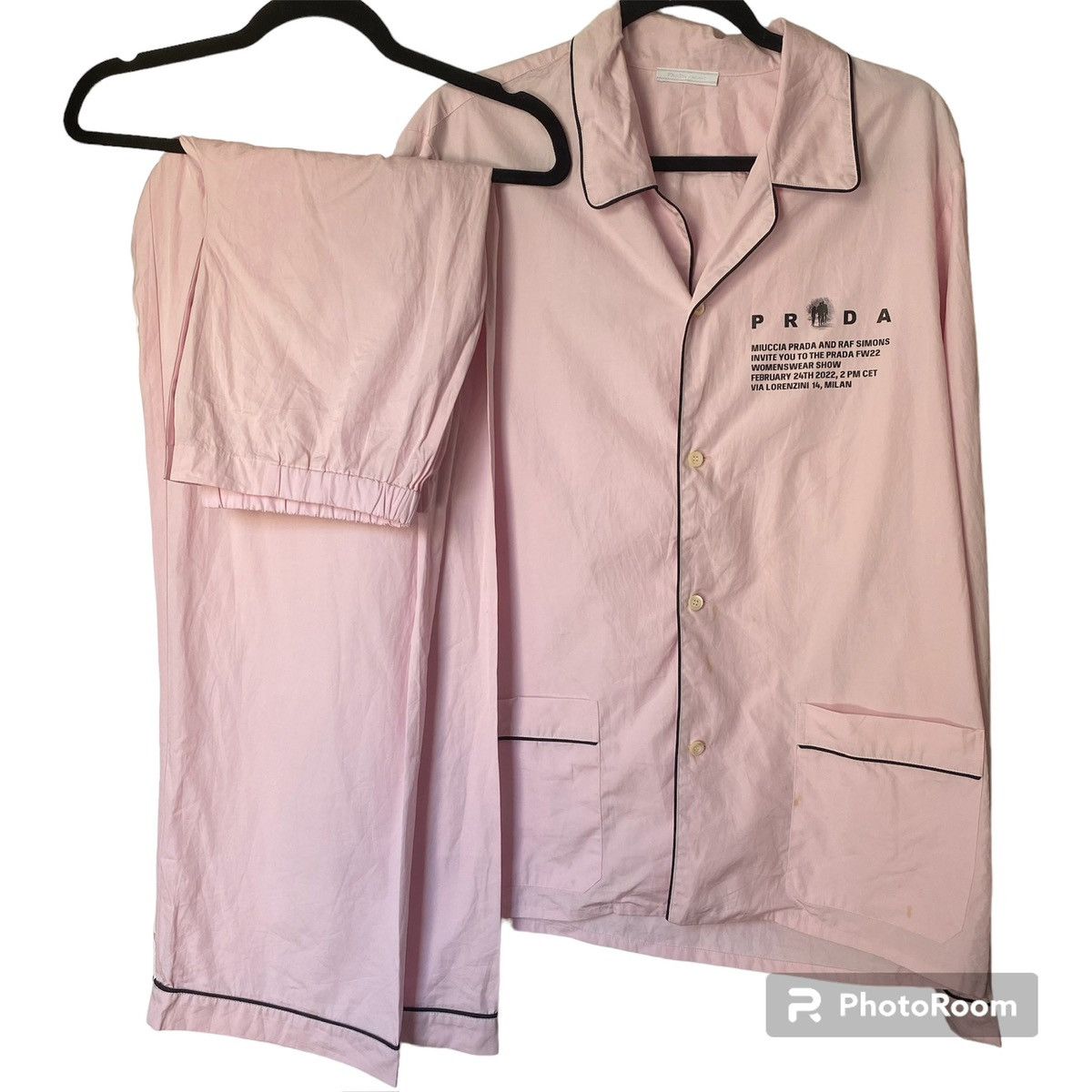 Prada rare prada pajama set | Grailed